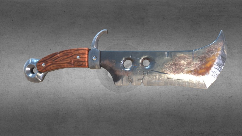 Butcher Knife - 3D model by tolste [bb04cdf] - Sketchfab