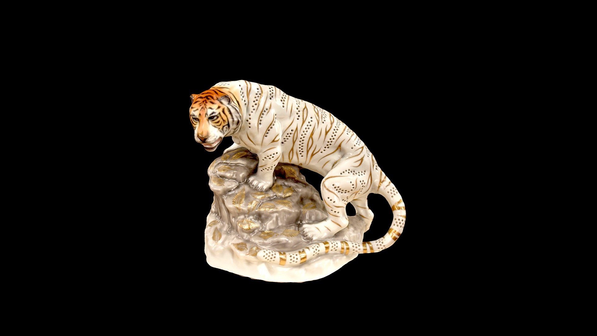 Tiger, medium, open-work - 16280-0-91 SP1228 - 3D model by Herend ...