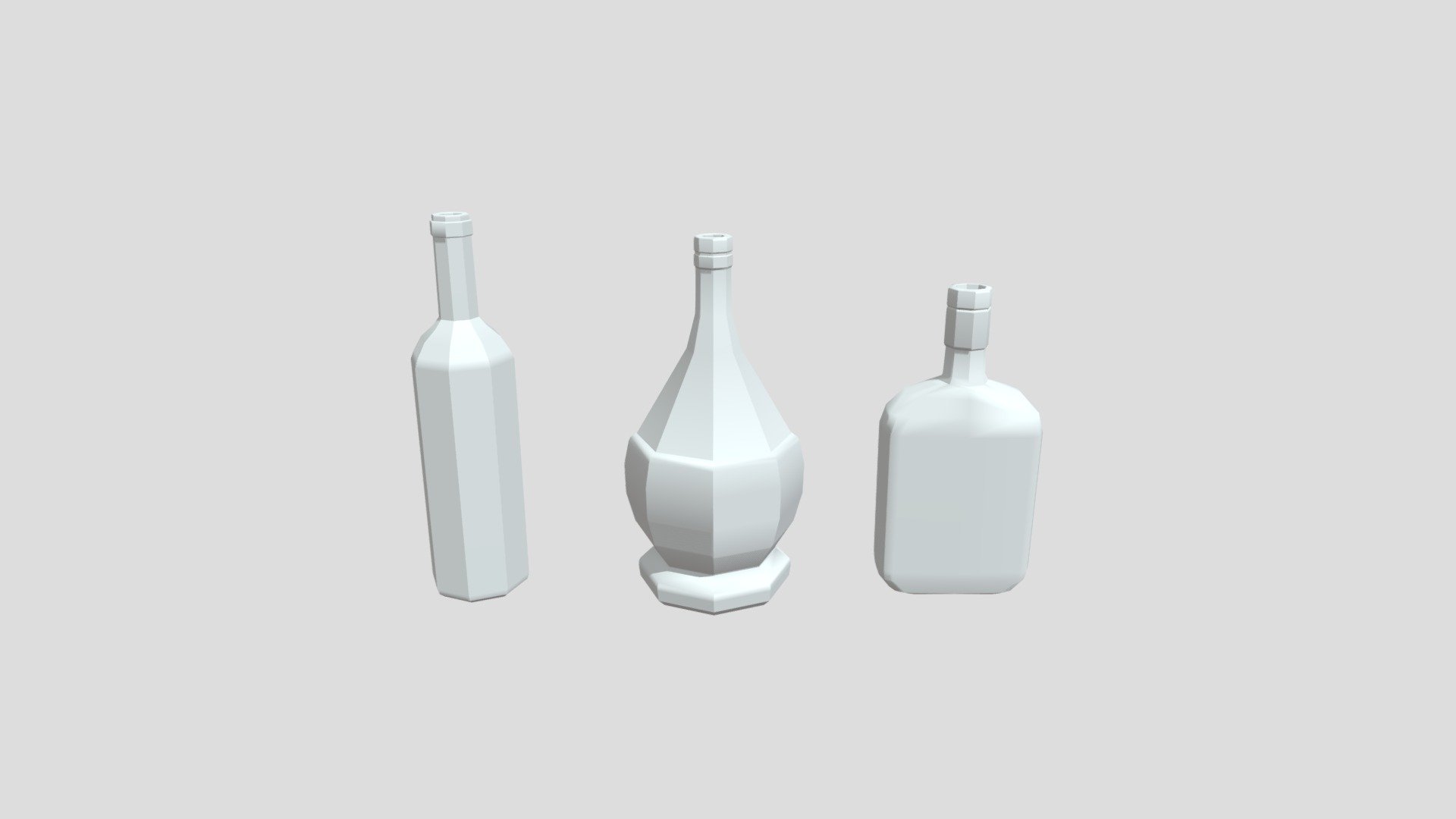 Bottles - 3D model by Rey Teo (@reyteo) [bb05a67] - Sketchfab