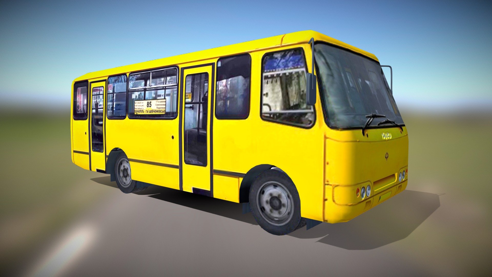 Bohdan bus - Download Free 3D model by Vishchun [bb09481] - Sketchfab