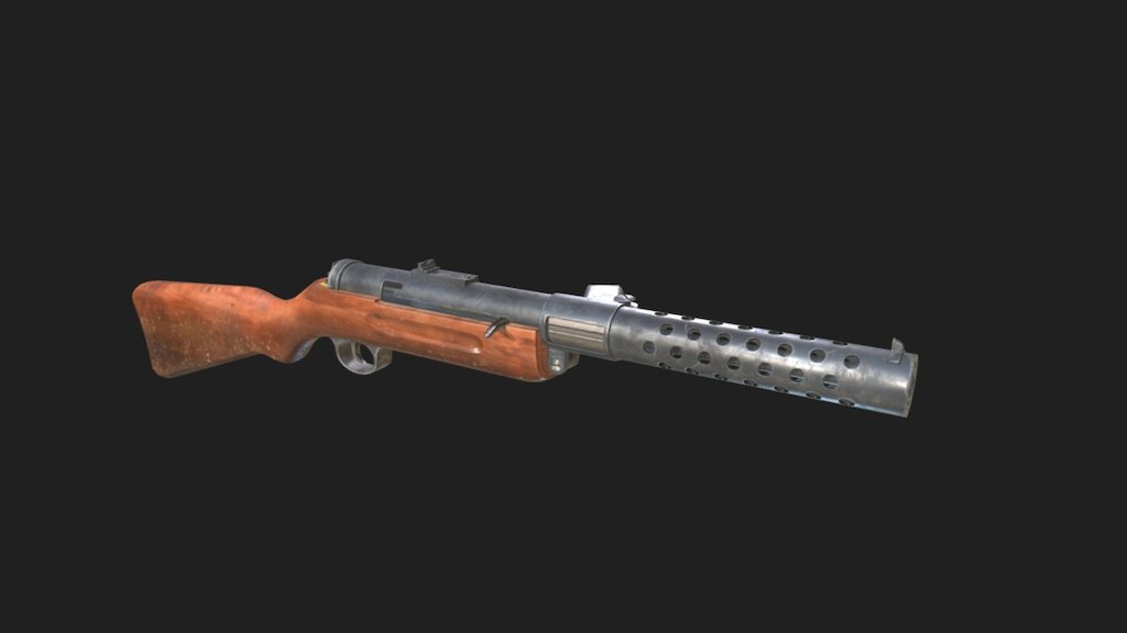 Bergmann MP18 Sub Machine gun - 3D model by tieme.de.wit [bb09699 ...