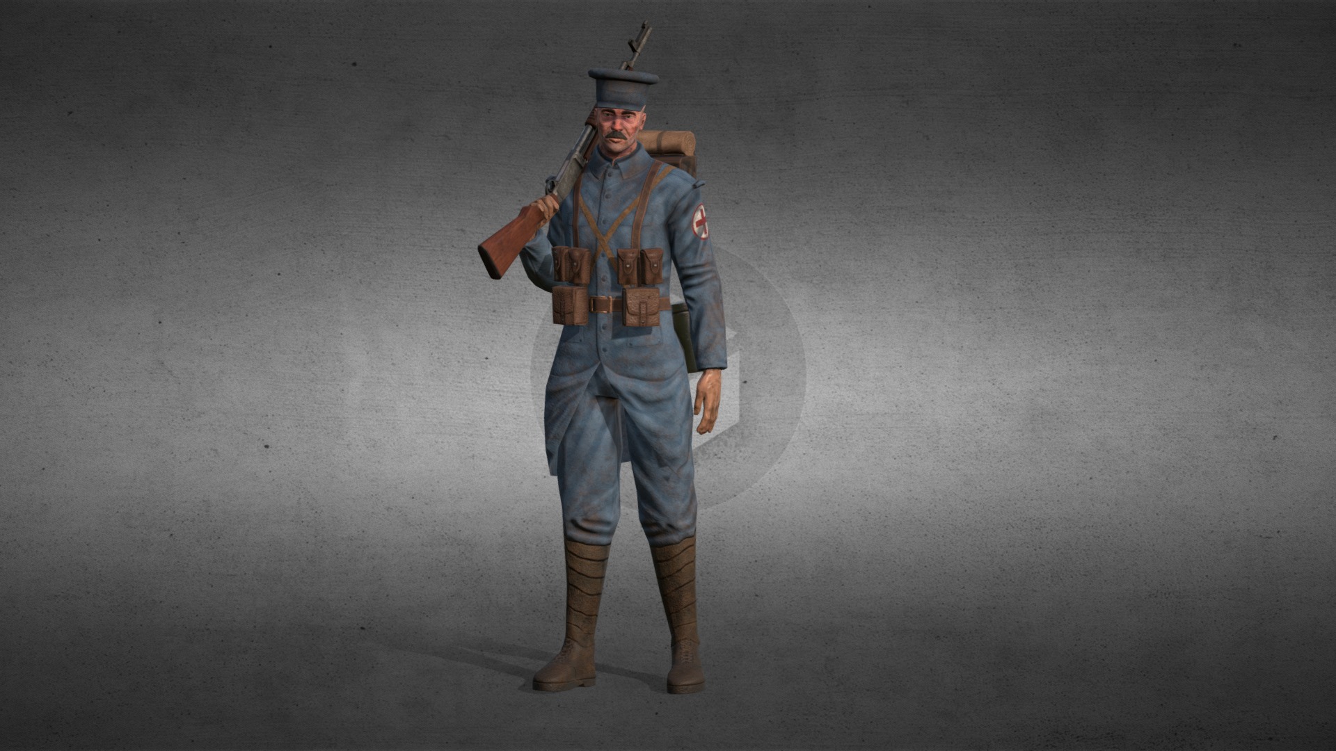 French soldier, medic - 3D model by zilbeerman [bb0b35d] - Sketchfab