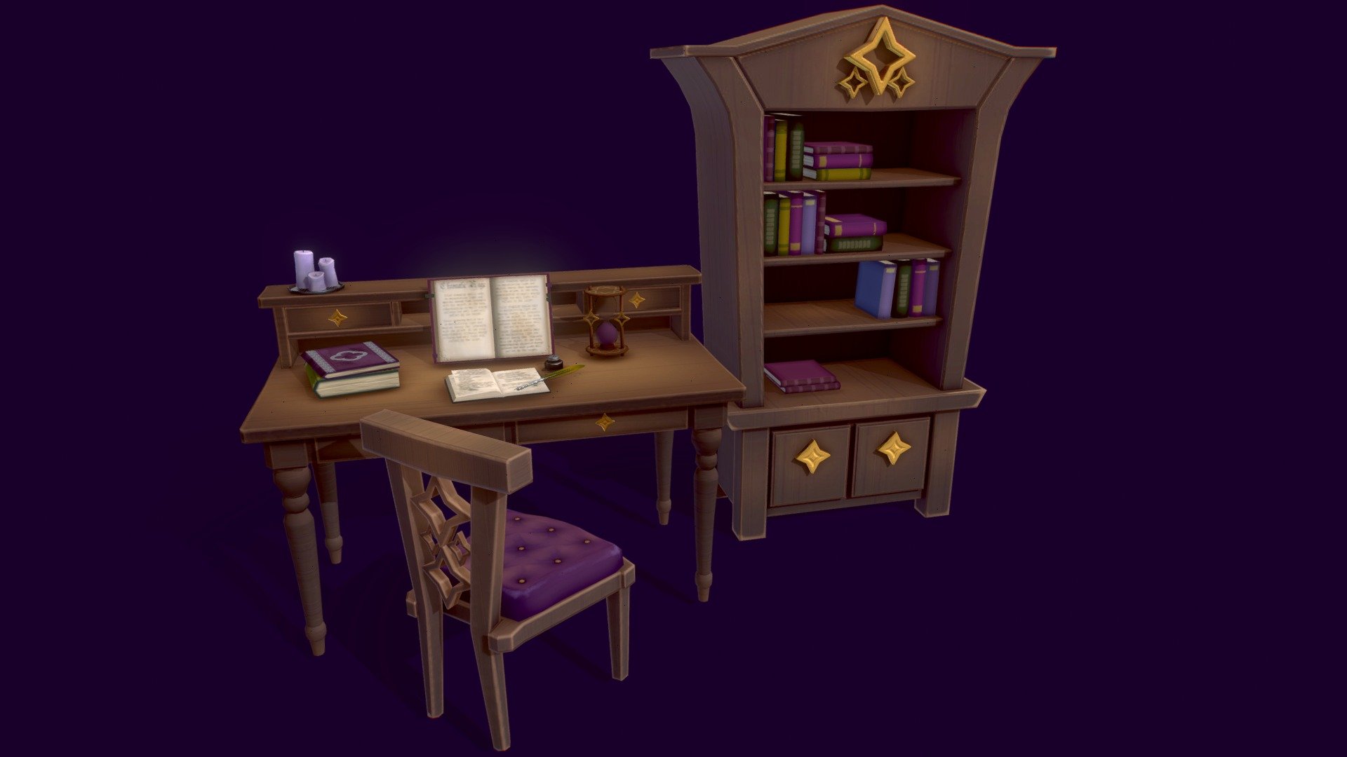 Fantasy Wizardry Props - Download Free 3D model by Alissa Corbut ...