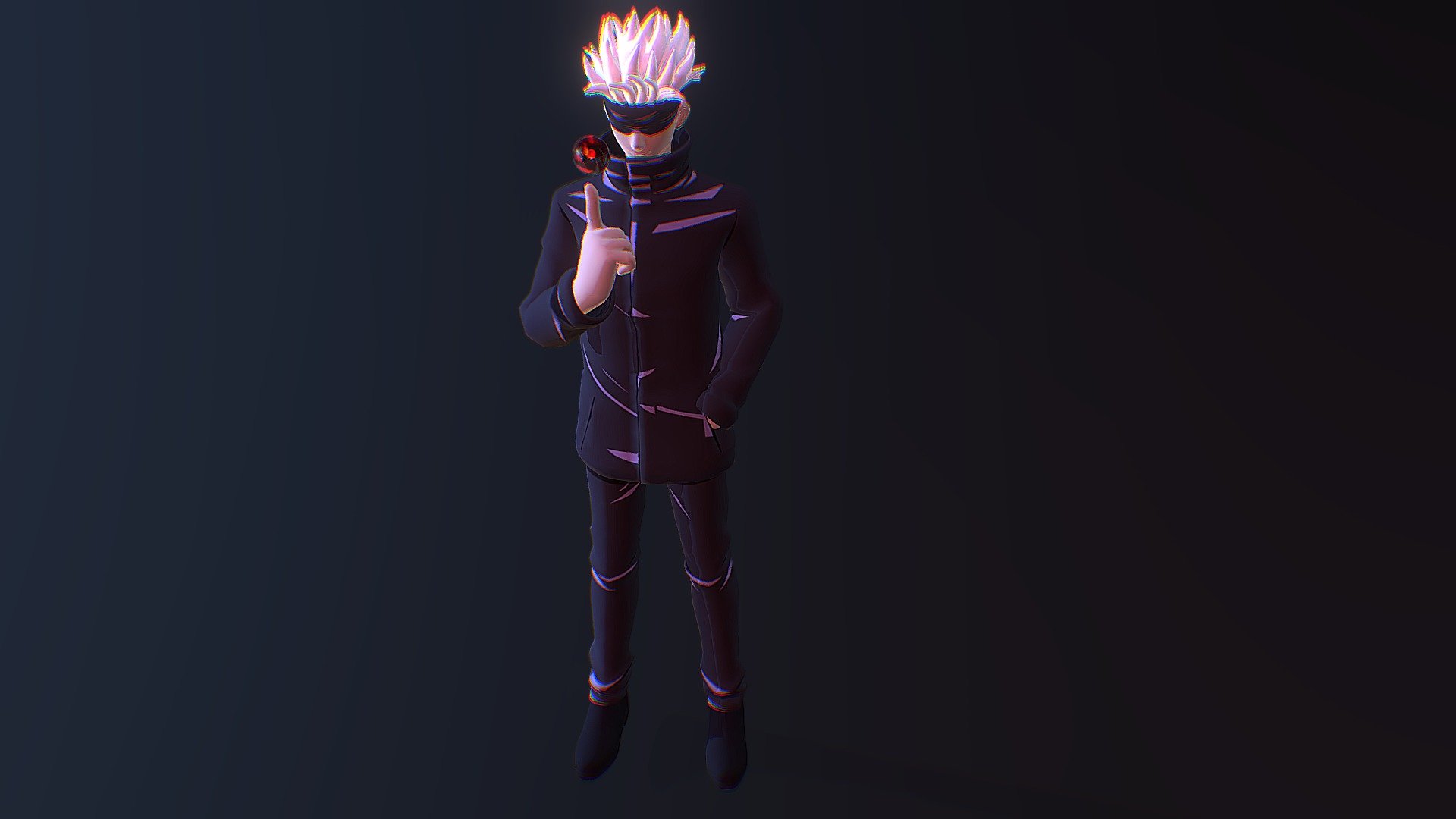 Gojo Curse Technique: RED - Buy Royalty Free 3D model by aktheartist ...