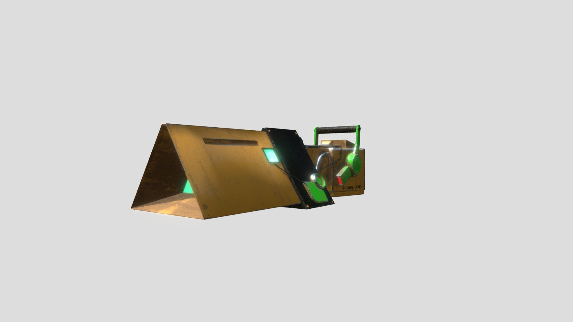 Triangular Nuke Gun - 3D model by gamar41 [bb13a18] - Sketchfab
