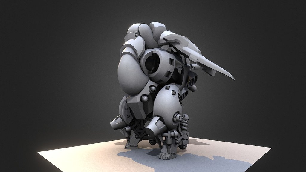 Mech_WIP - 3D model by Constructidecepticon [bb13af7] - Sketchfab
