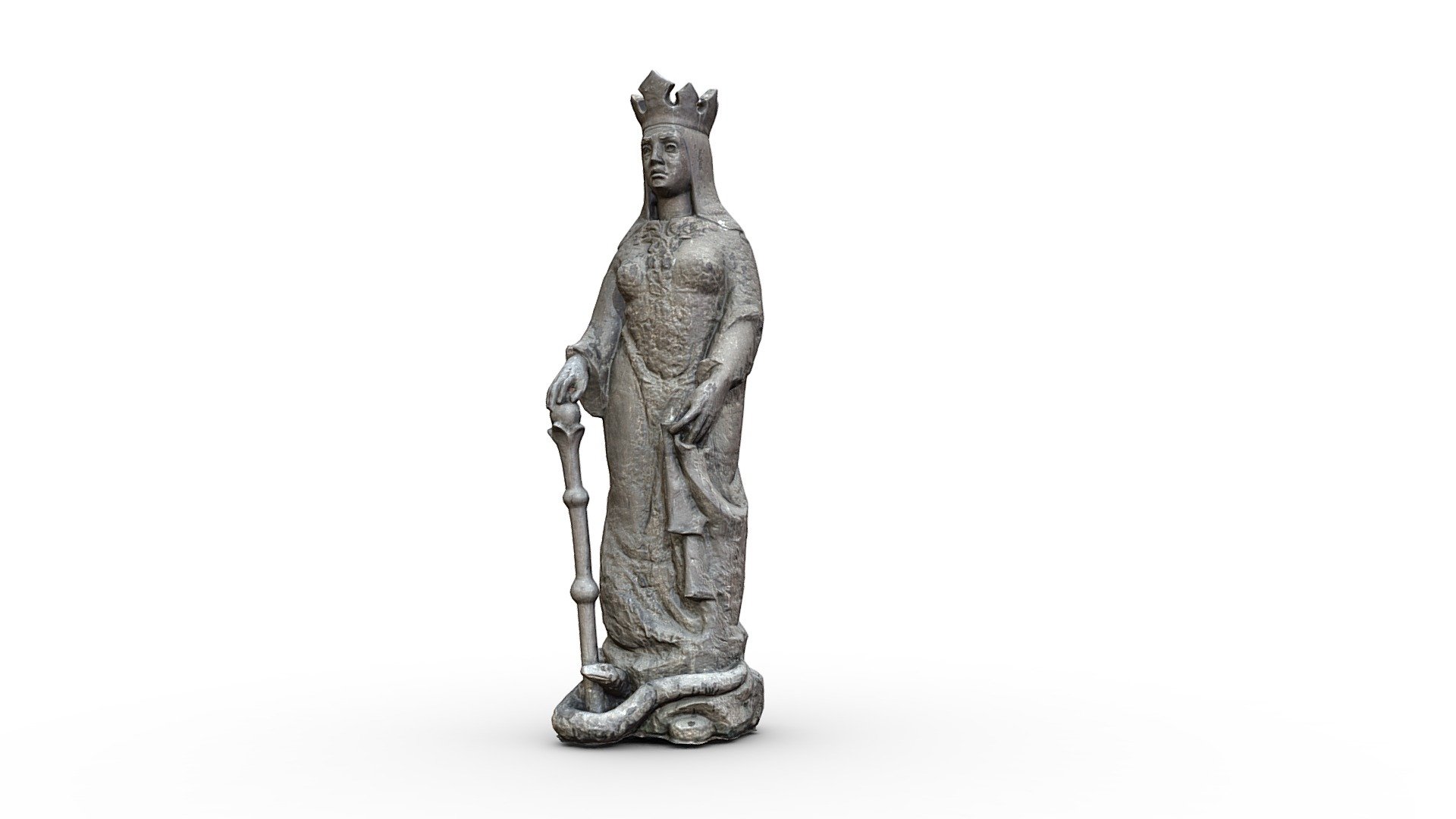 Lady Chiajna - bronze statue - 3D model by Luthonium - Virtual Heritage ...