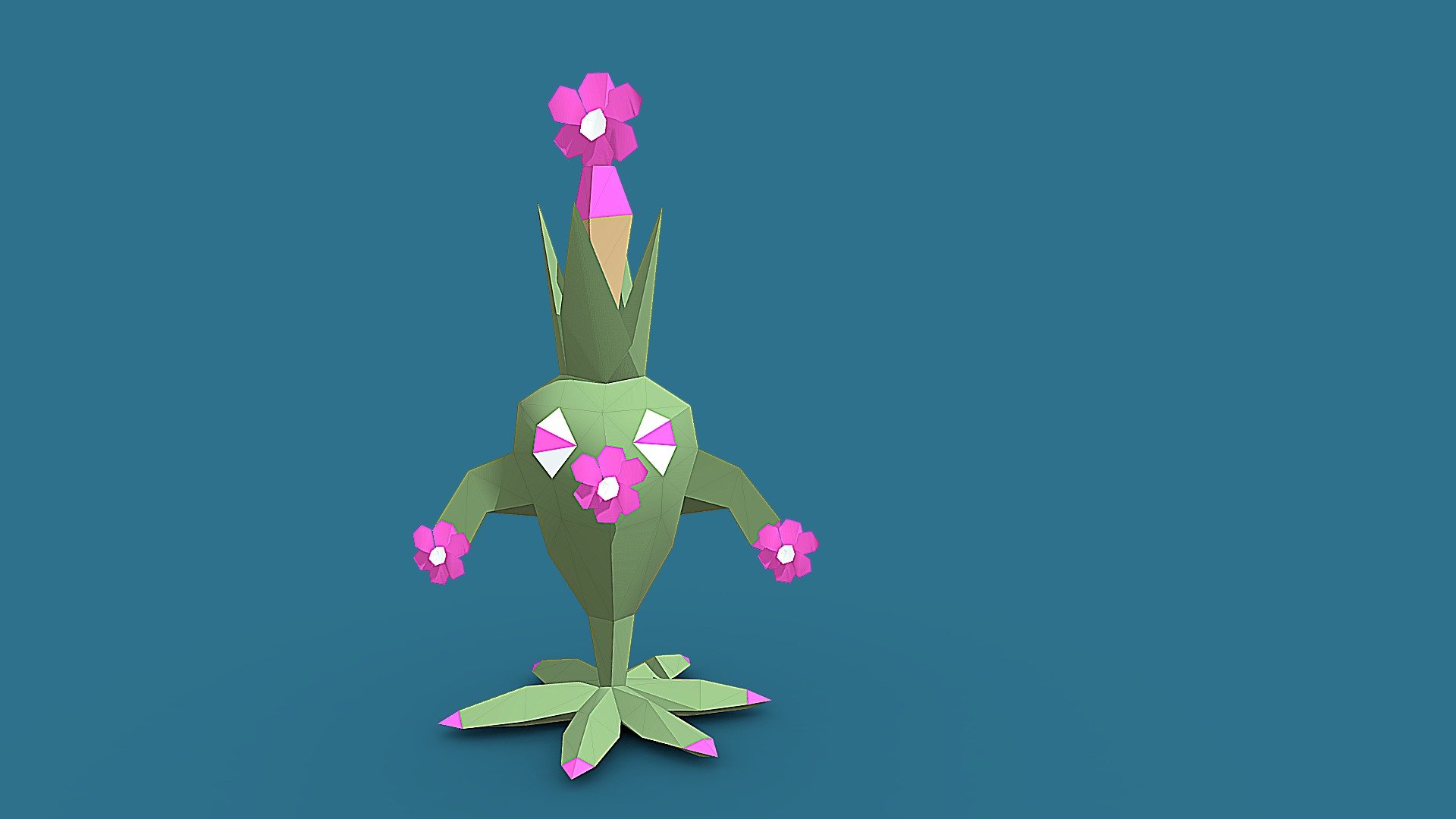 plant bulb with flowers - 3D model by Sofsdesigns [bb15e84] - Sketchfab