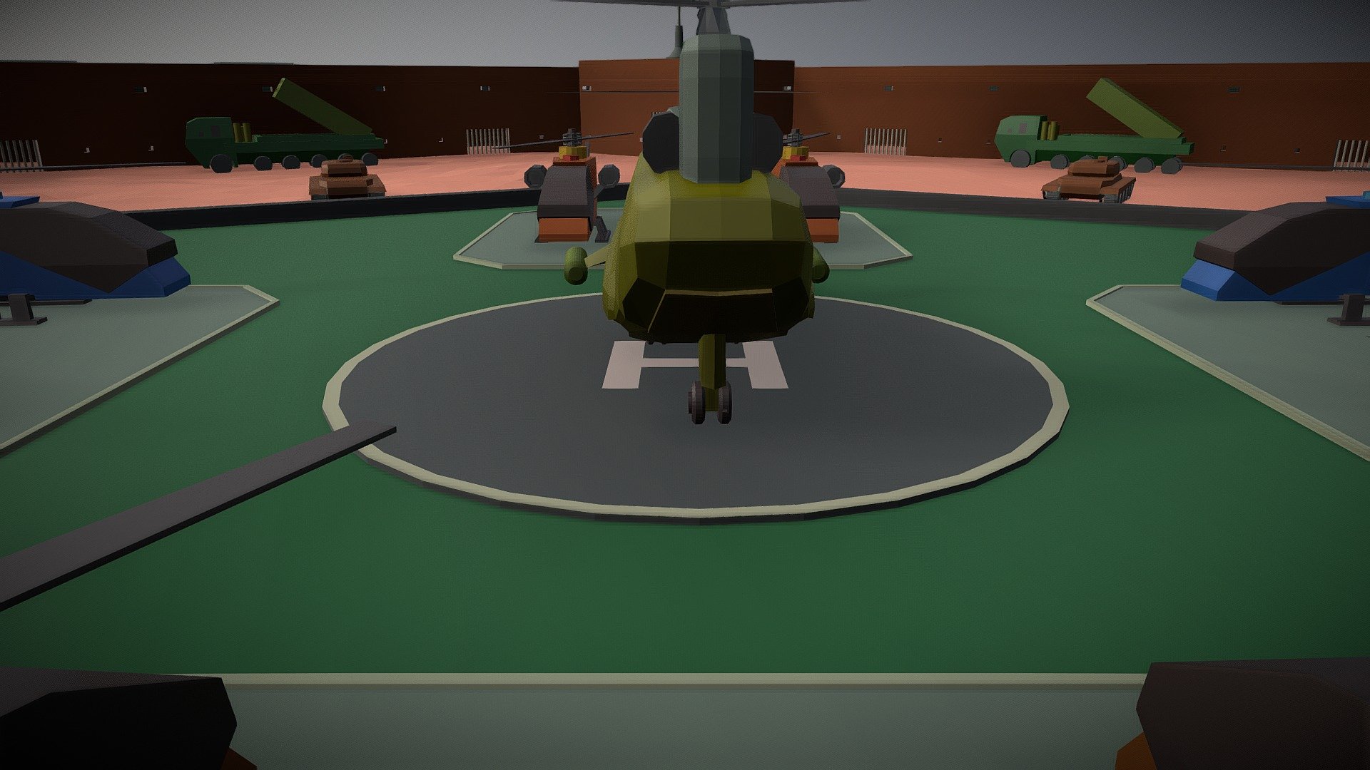 The Military Base” : LowPoly: - Download Free 3D model by VirtualPixels ...