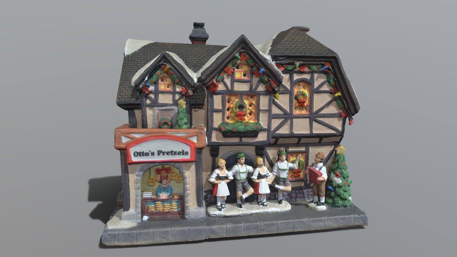St Nicholas Square Oktoberfest German Pub - Buy Royalty Free 3D model ...