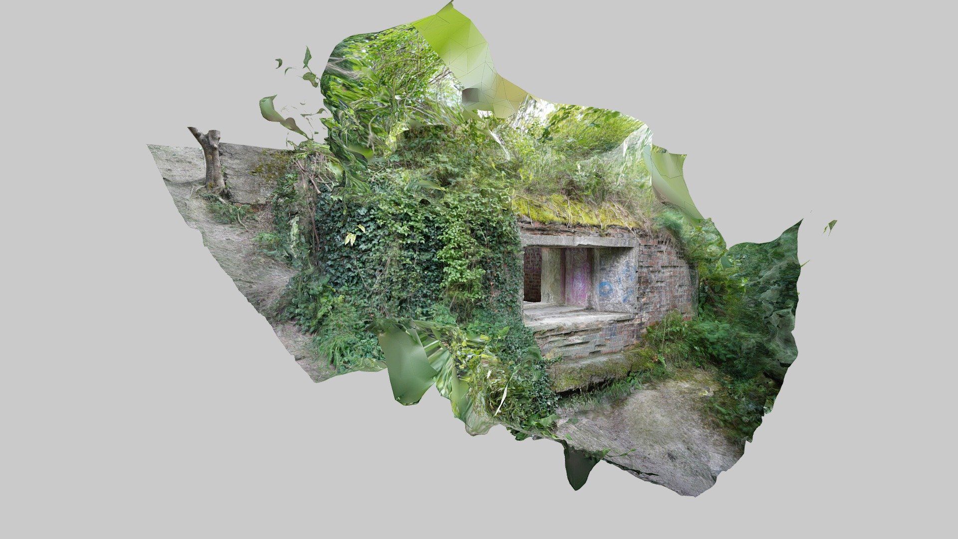 Box Hill Anti Tank Emplacement, Surrey Hills - 3D model by National ...