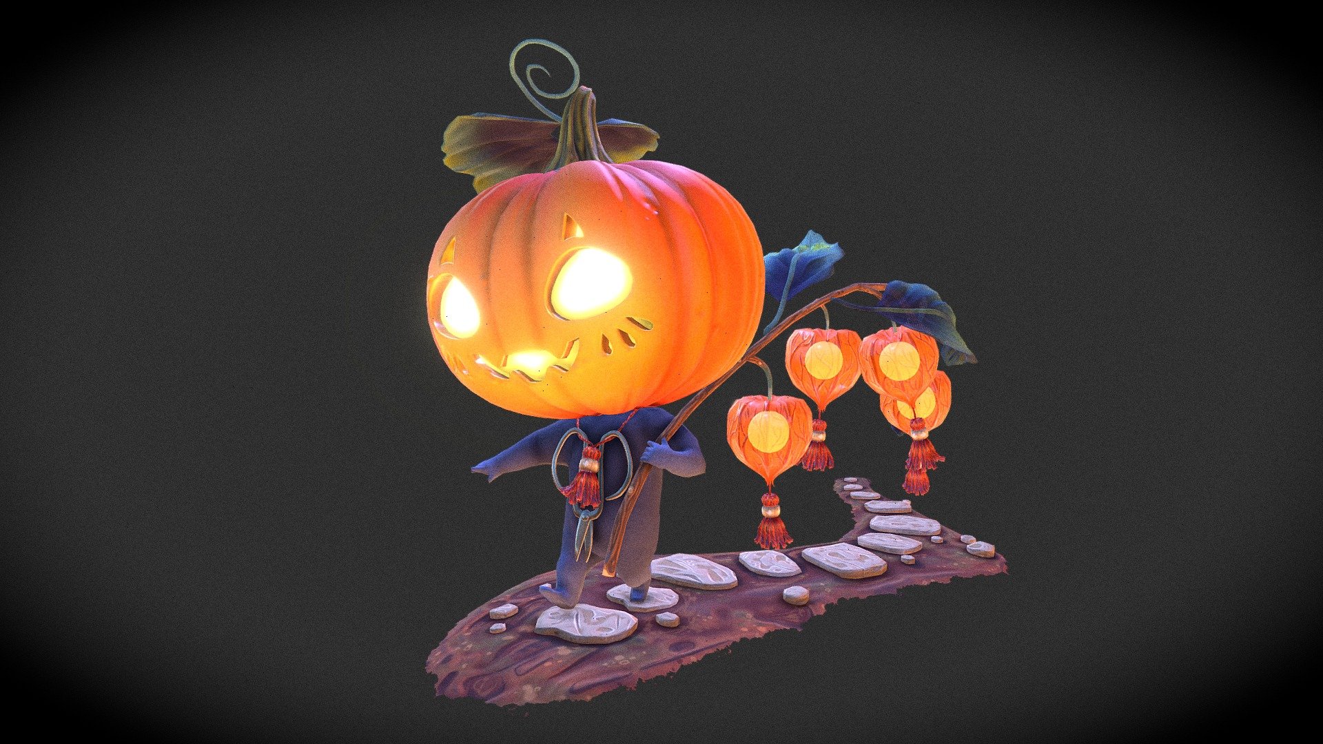 Pumpkin Spirit - 3D model by Kaylie Benner (@kayliebenner) [bb1df34 ...