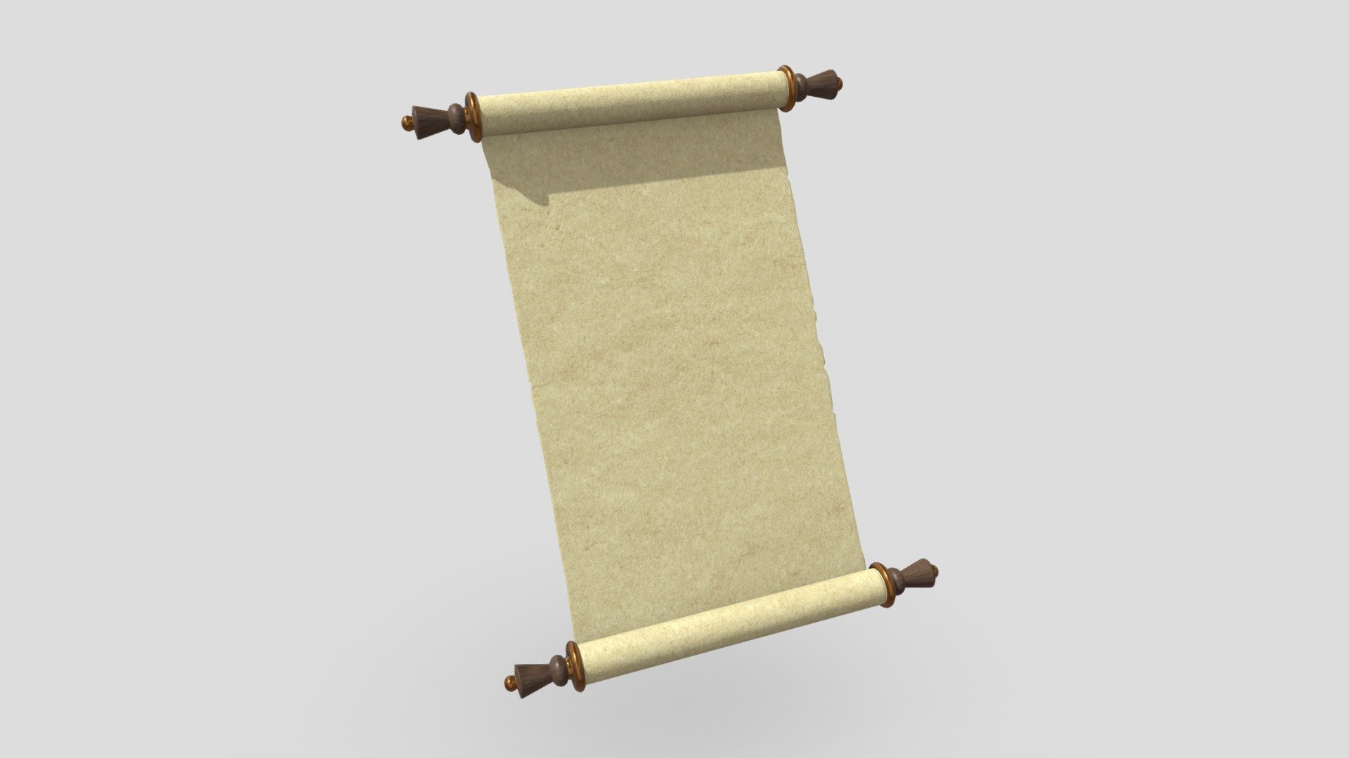 Paper Scroll 2 Buy Royalty Free 3D Model By Plaggy bb1ebdb Sketchfab Store