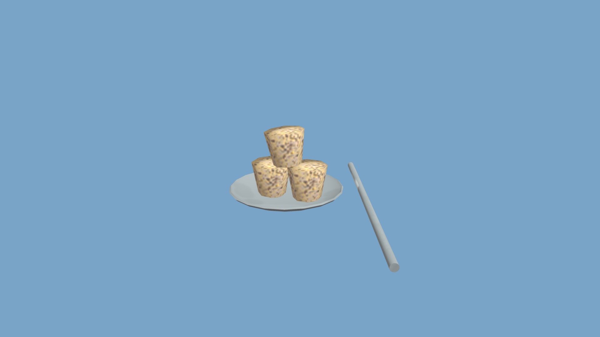 Corks on a Dish with a Glass Rod - 3D model by starryeyes [bb1f88f ...