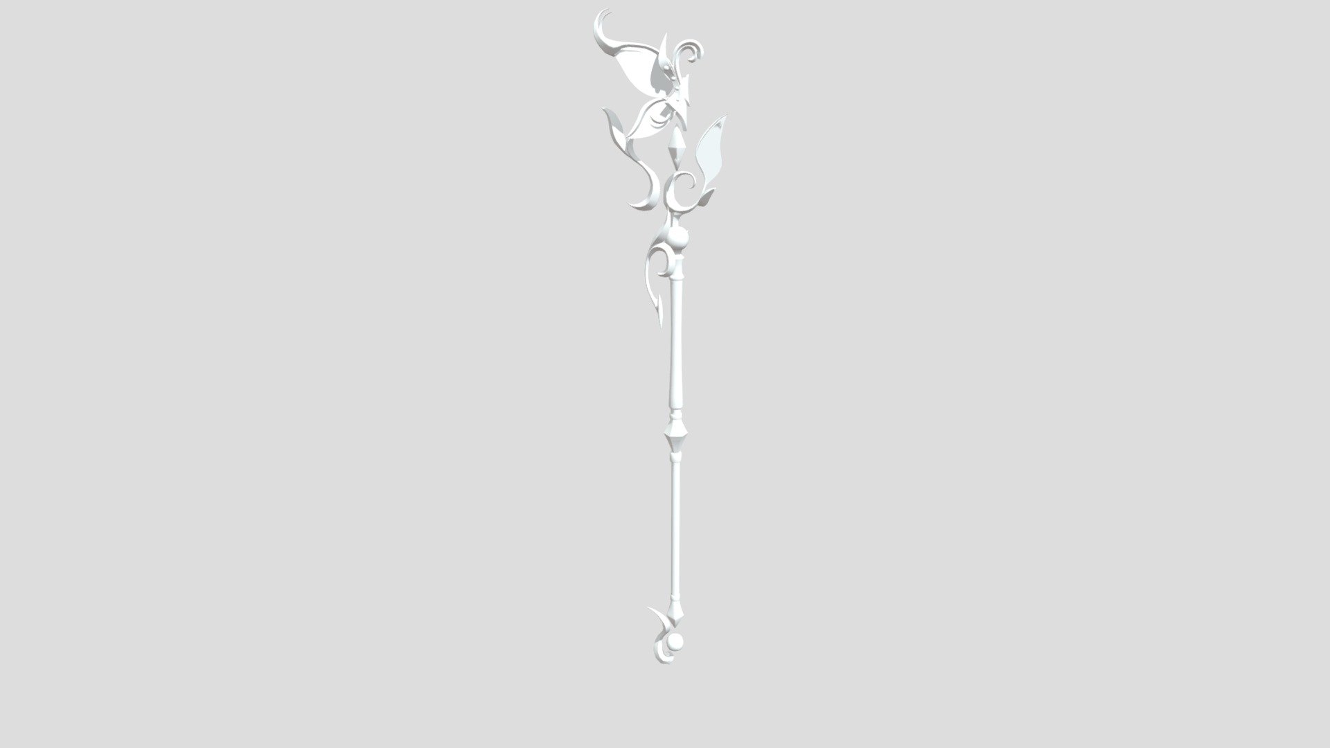 Butterfly Staff - 3D model by ameliaorduna [bb1ffdf] - Sketchfab