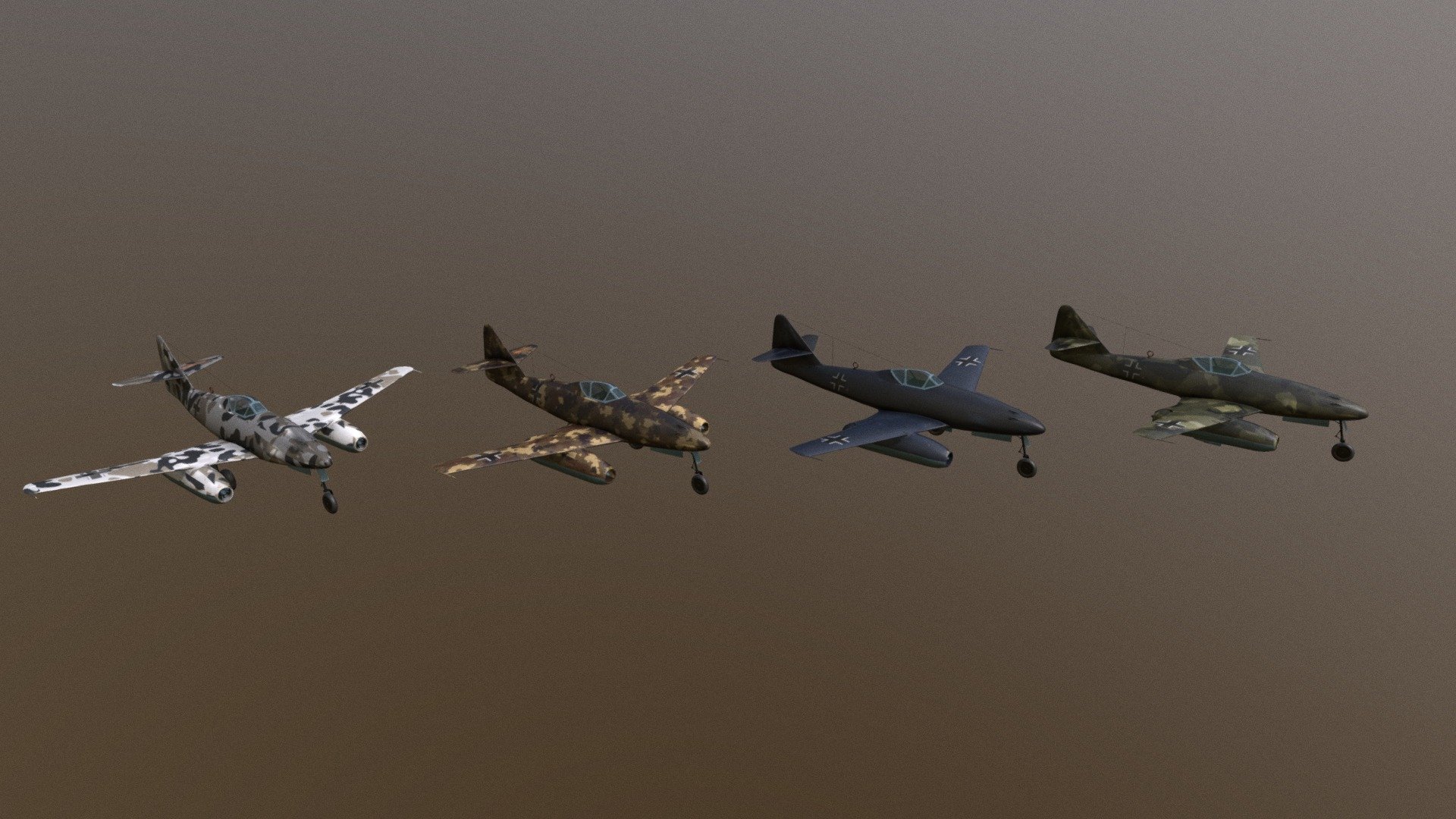 Messerschmitt Me 262 pack - Buy Royalty Free 3D model by Thomas Binder ...