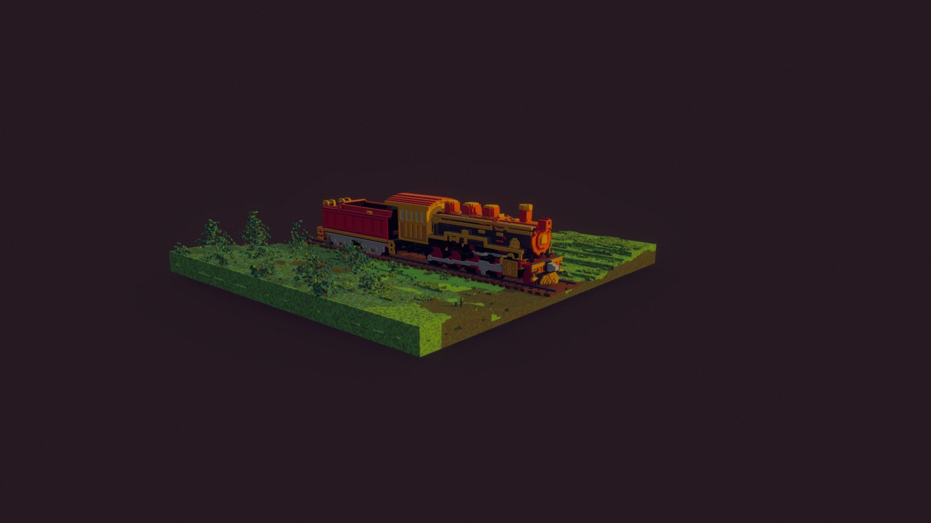 Train MagicaVoxel Model Jakub Przybylski s23235 - 3D model by s23235 ...
