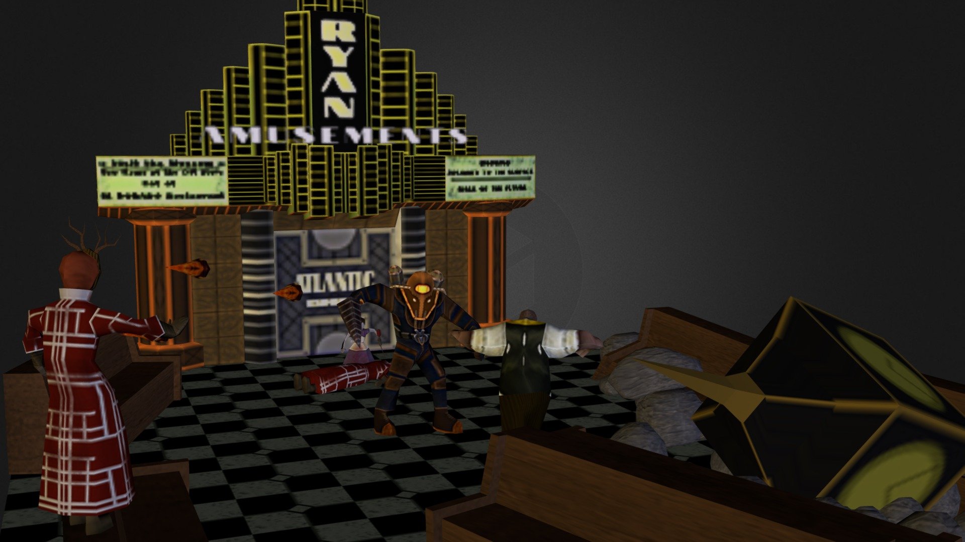 Bioshock 2 Diorama - 3D model by Trevor Sedgwick (@tsedgwic) [bb24d97 ...