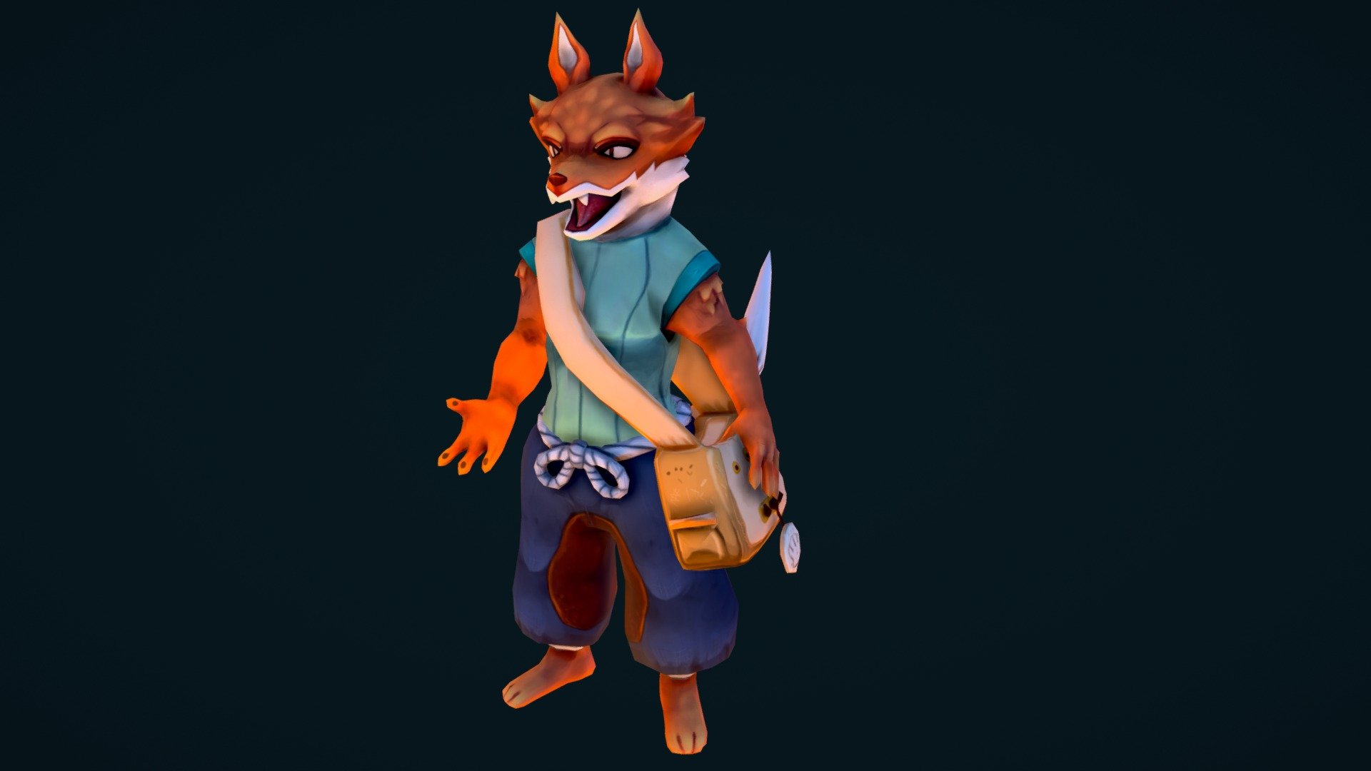 Fox Traveler - 3D model by MagicDoogies [bb25317] - Sketchfab