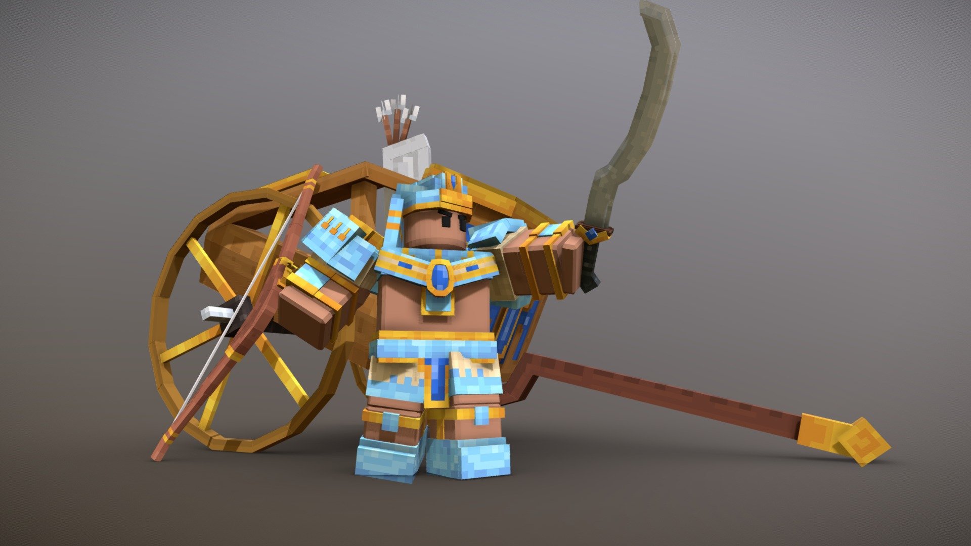 Osiris - Ancient Pharaoh! - 3D model by Nitsan [bb2554f] - Sketchfab