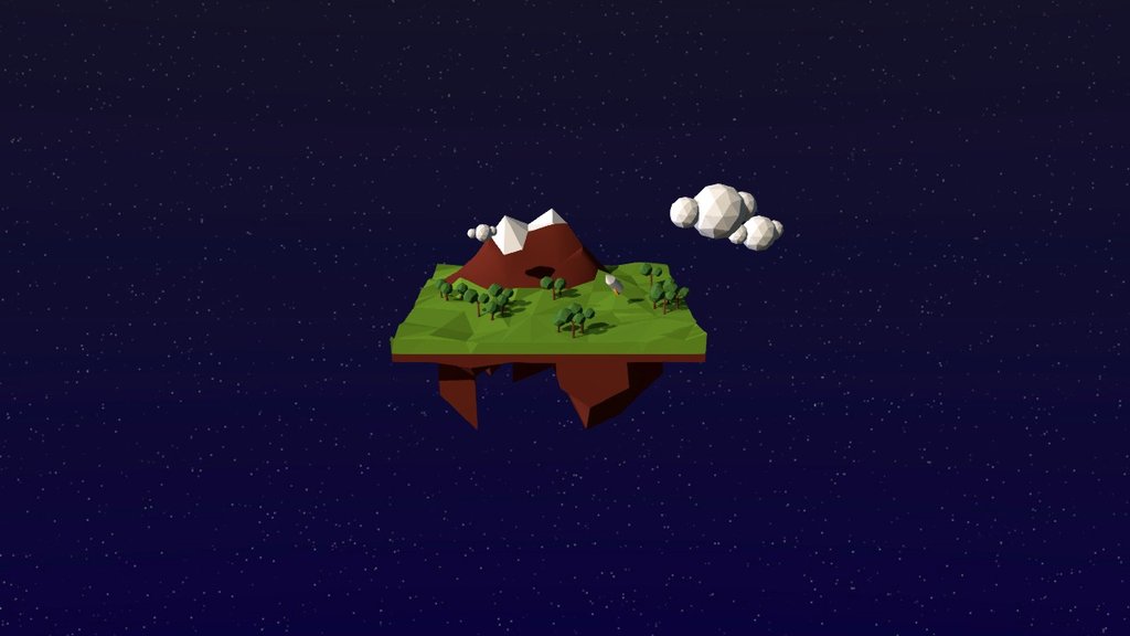 Island in space - 3D model by eleonoree [bb26101] - Sketchfab