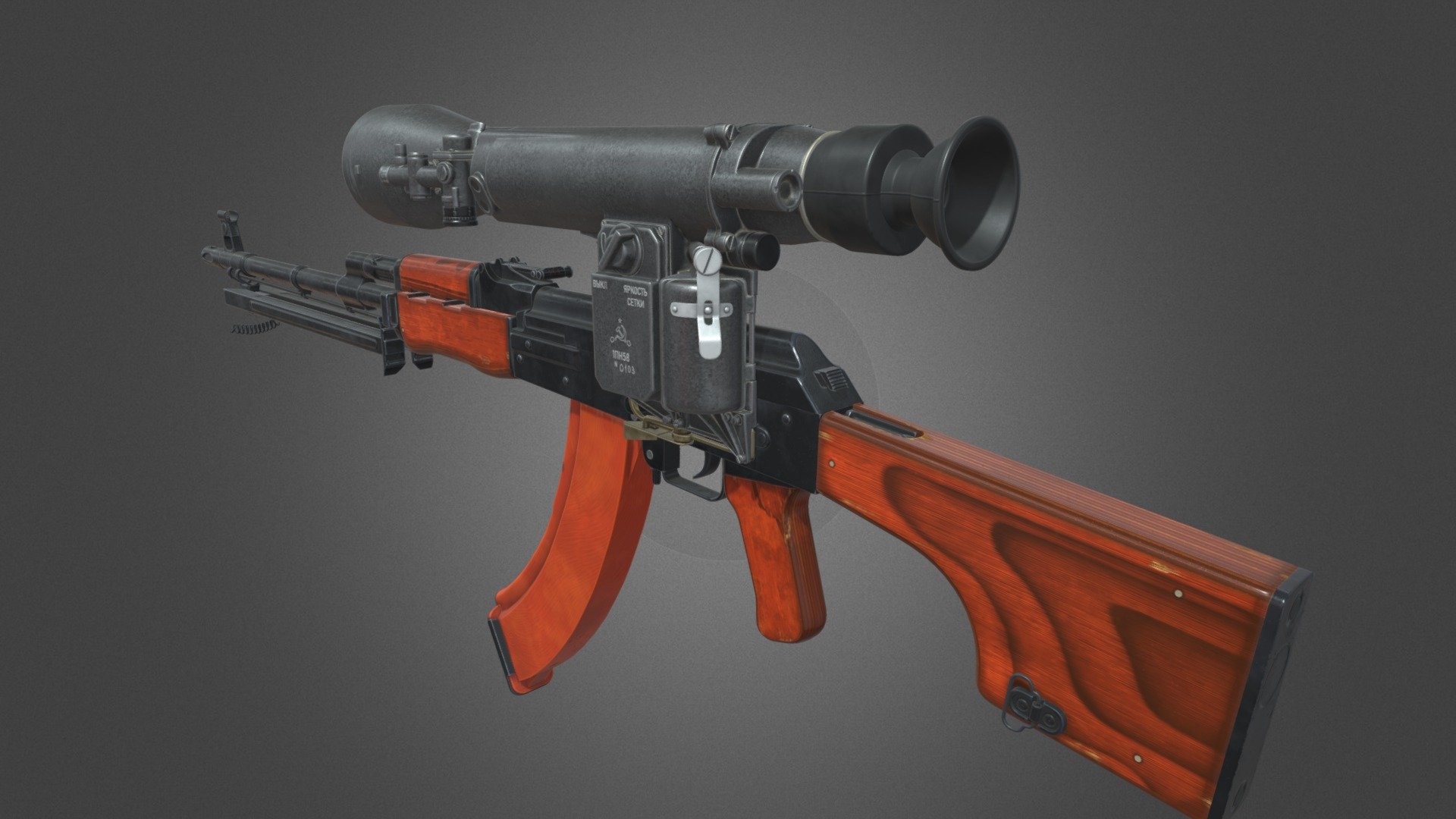 RPK with NSPU - 3D model by Azmangal (@stalkums) [bb261cd] - Sketchfab