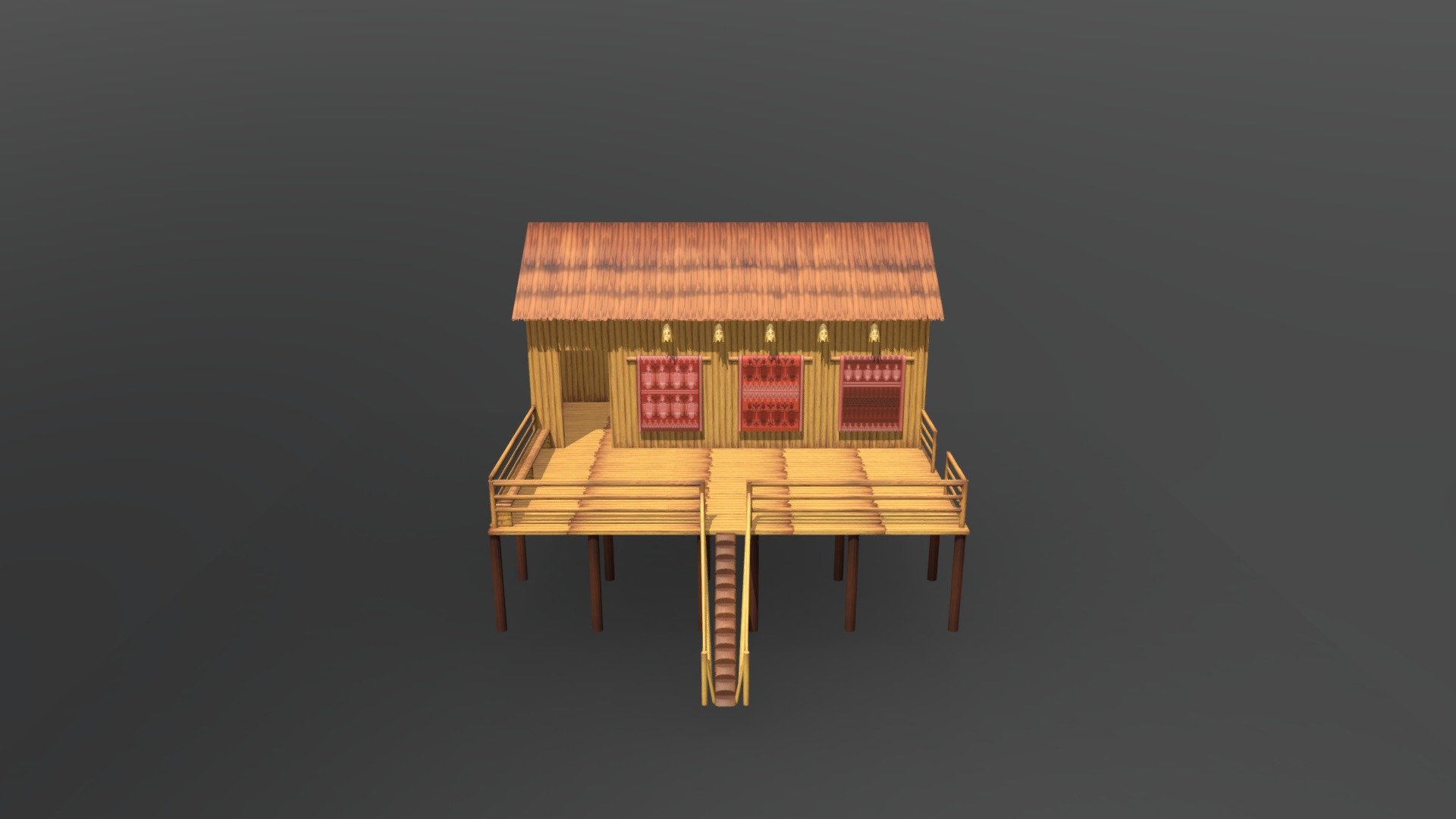 Tansang Kenyalang - 3D model by PusaKreatif [bb27806] - Sketchfab