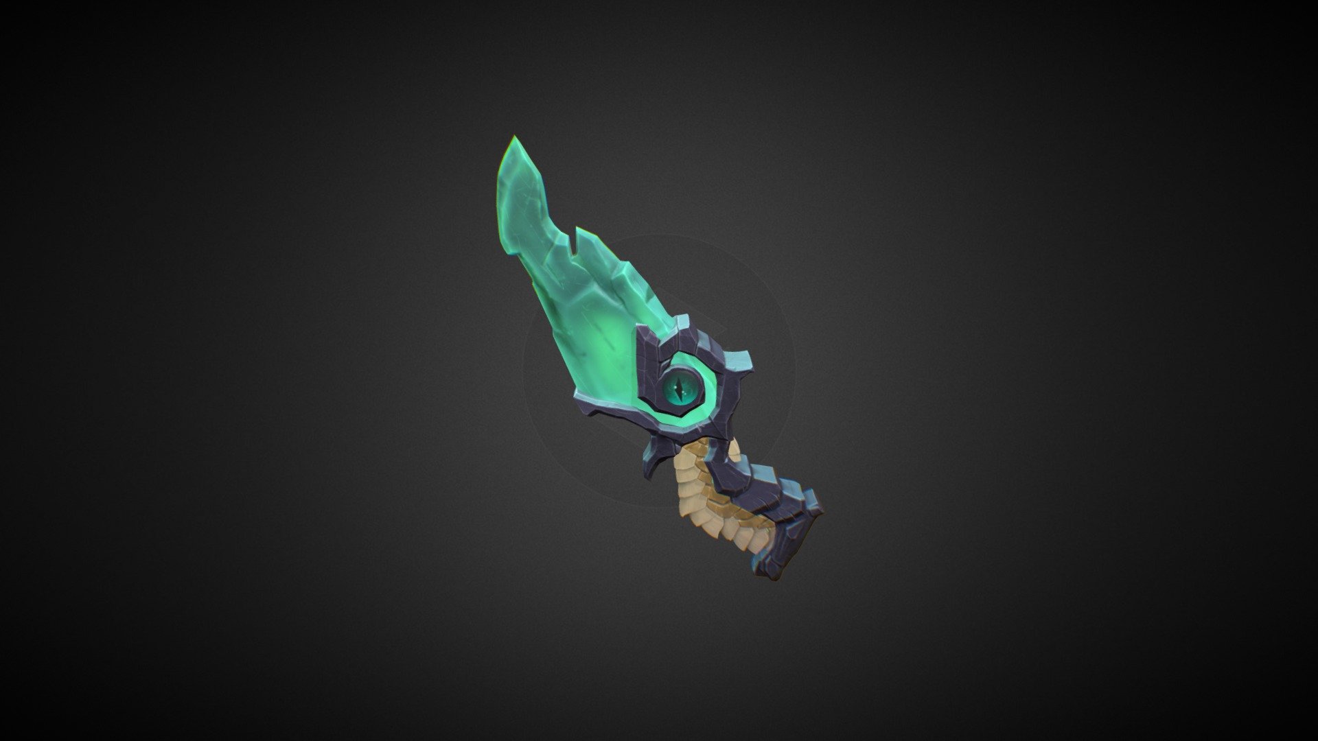 Monster Stylized Dagger - 3D model by Felipe Masciadro (@felipemasci00 ...