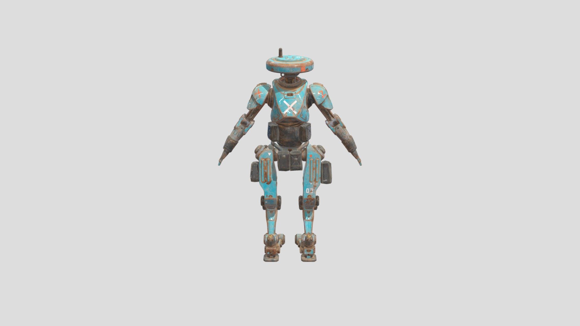 Enforcer robot blue - Download Free 3D model by ASP ...