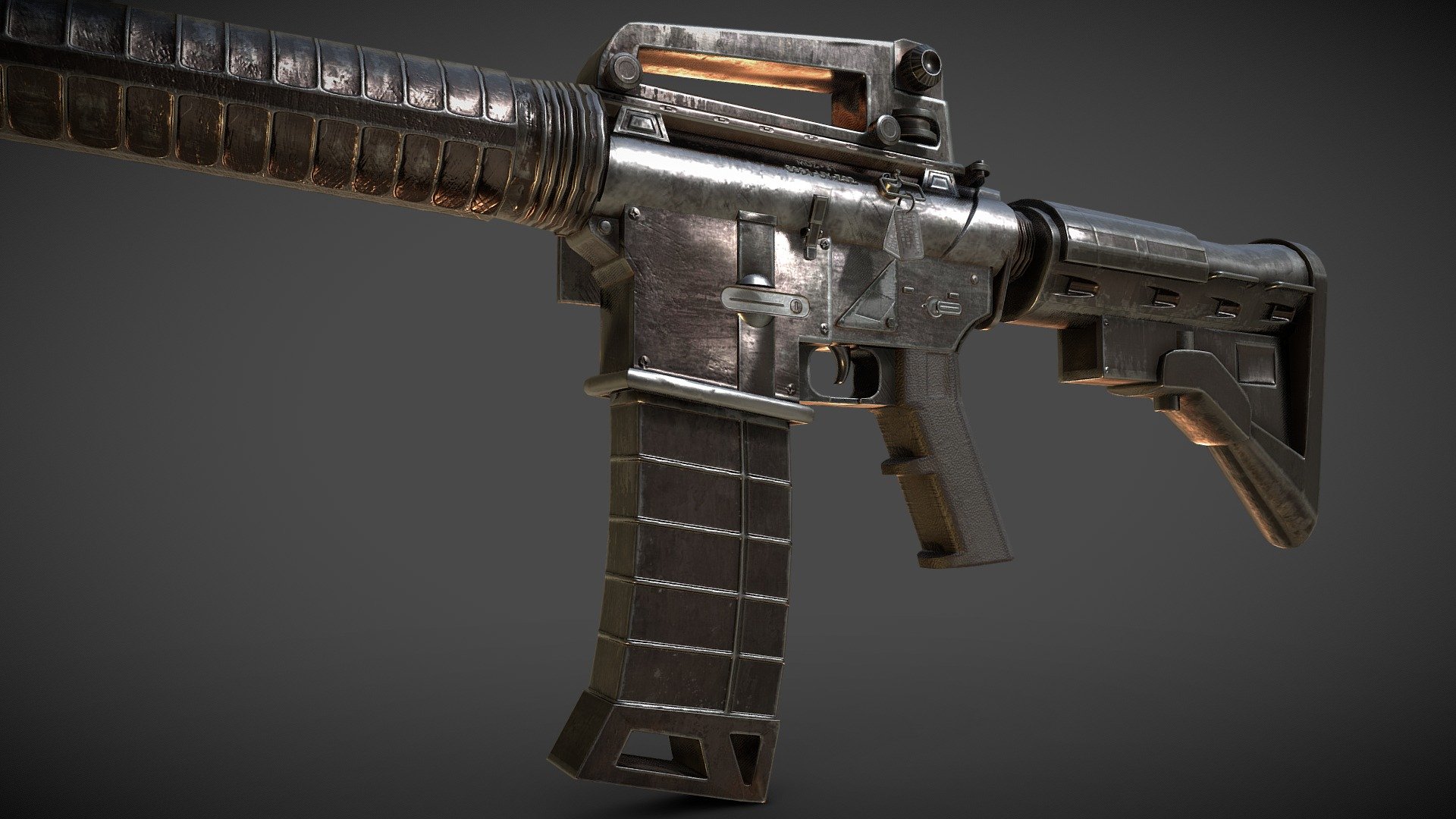 M16A4 - 3D model by Aman Singh (@Bemax) [bb2b047] - Sketchfab