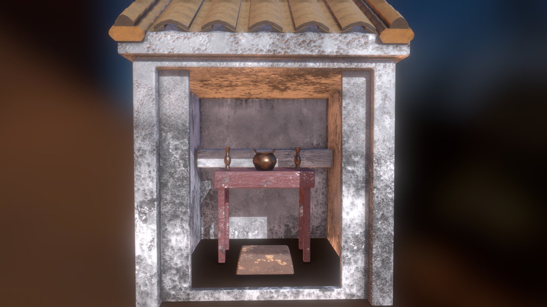 Old small temple - Download Free 3D model by HOU YAN (@a5533809 ...