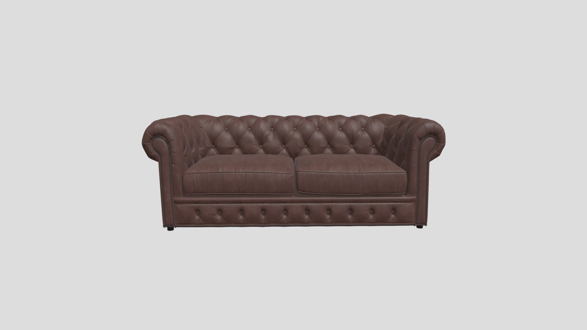 Sofa Button 2C màu nâu - 3D model by akaagent [bb2cad0] - Sketchfab