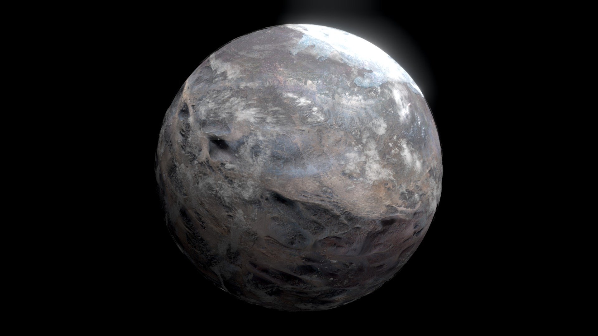 PBR Dark Planet - 8K Textures - Buy Royalty Free 3D model by northlogic ...