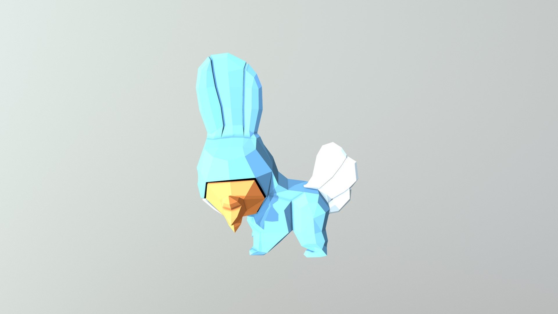 Low Poly Mudkip Pokemon - 3D model by Ventuar [bb2d86f] - Sketchfab