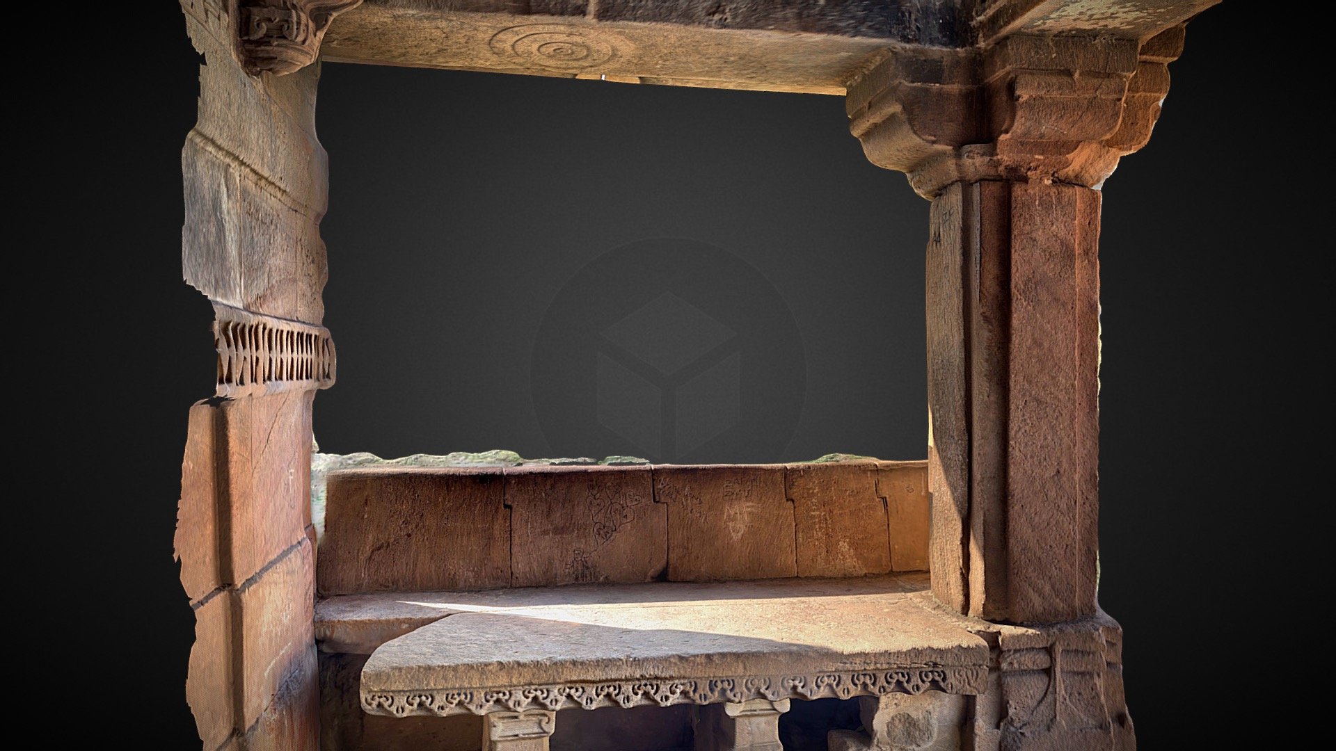 Sarkhej Roza, Ahmedabad, Gujarat. detail - 3D model by Doron Altaratz ...