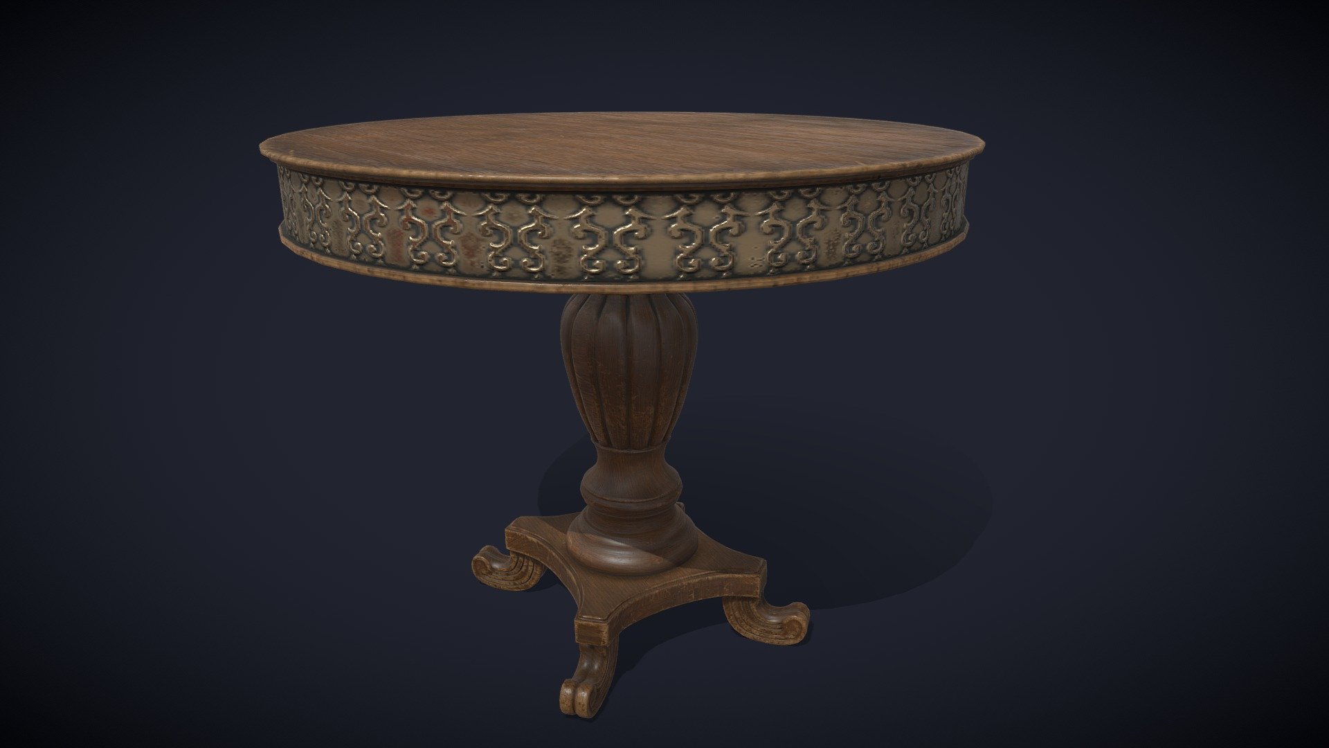 Roundtable wooden - 9MB - Download Free 3D model by Mehdi Shahsavan ...