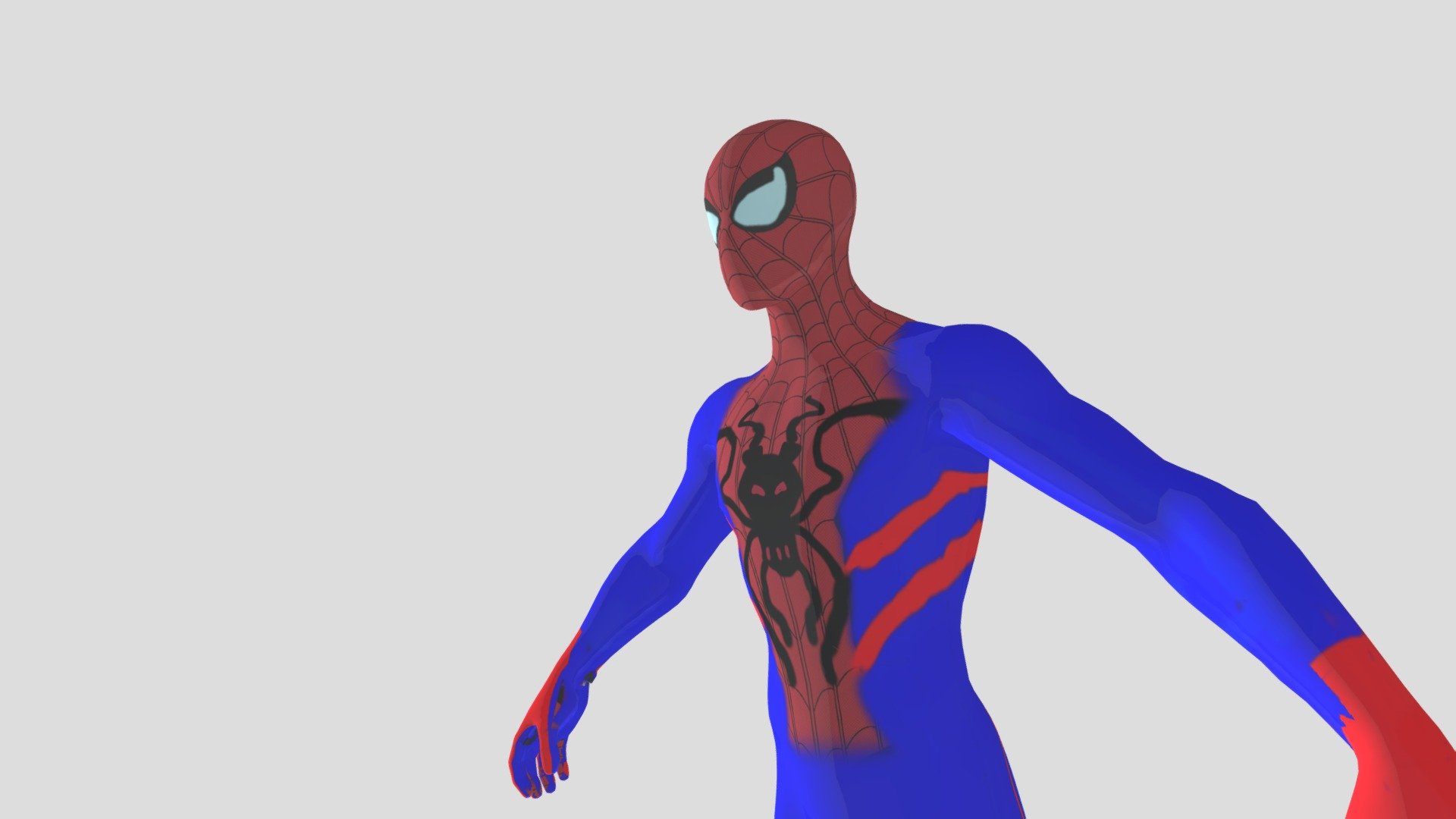 spiderman custom suit ( texture paint) - Download Free 3D model by ...