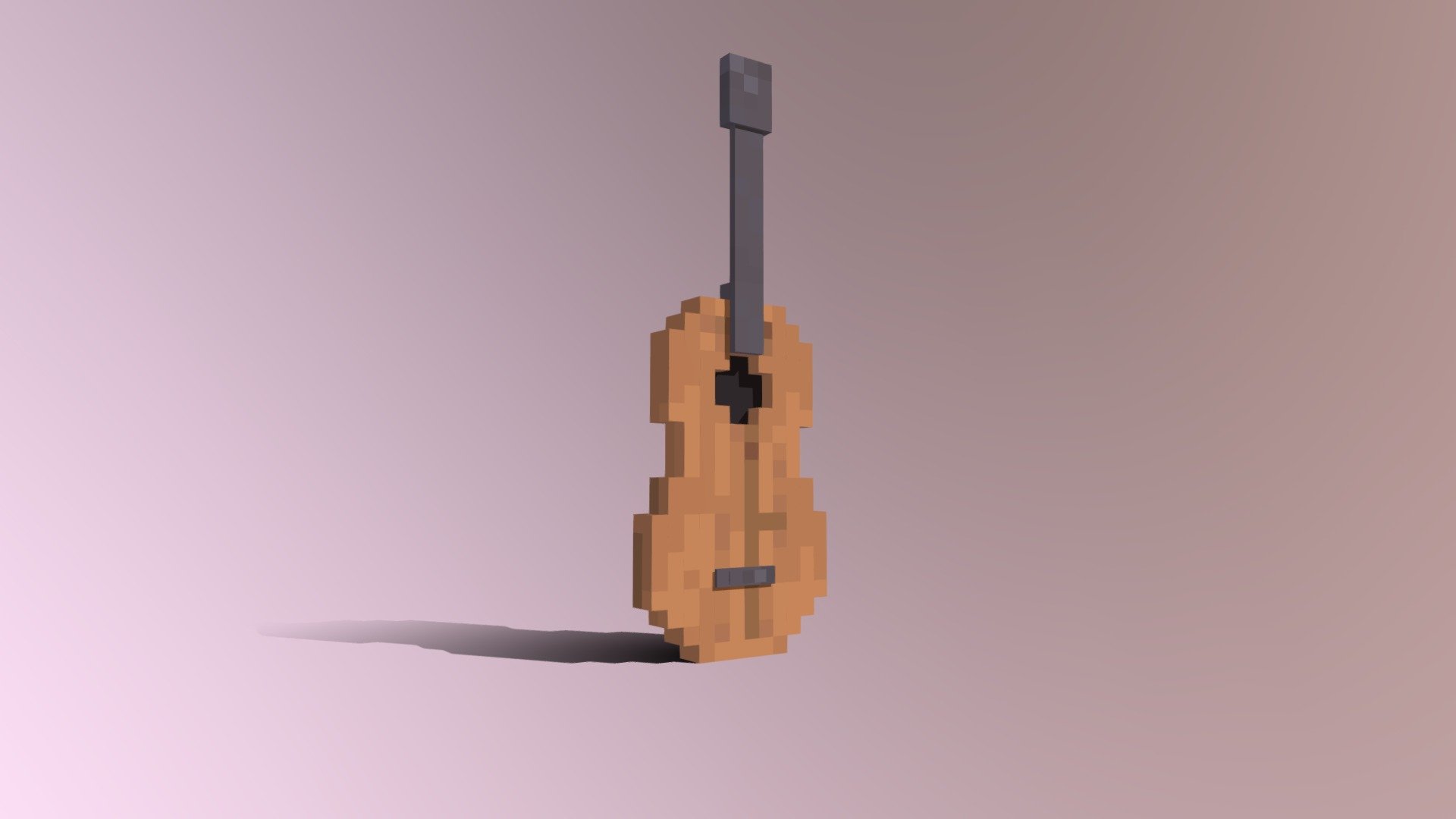 Guitar minecraft - Download Free 3D model by Lidusya [bb35c78] - Sketchfab