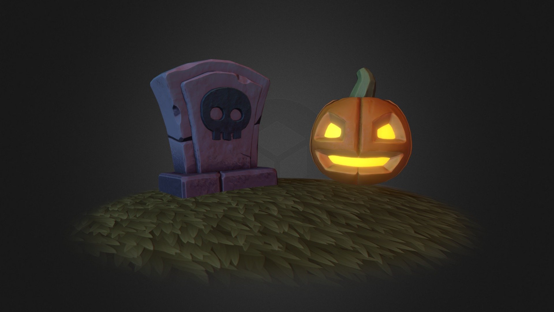 Halloween Pumpkin - 3D model by msara [bb35d2c] - Sketchfab