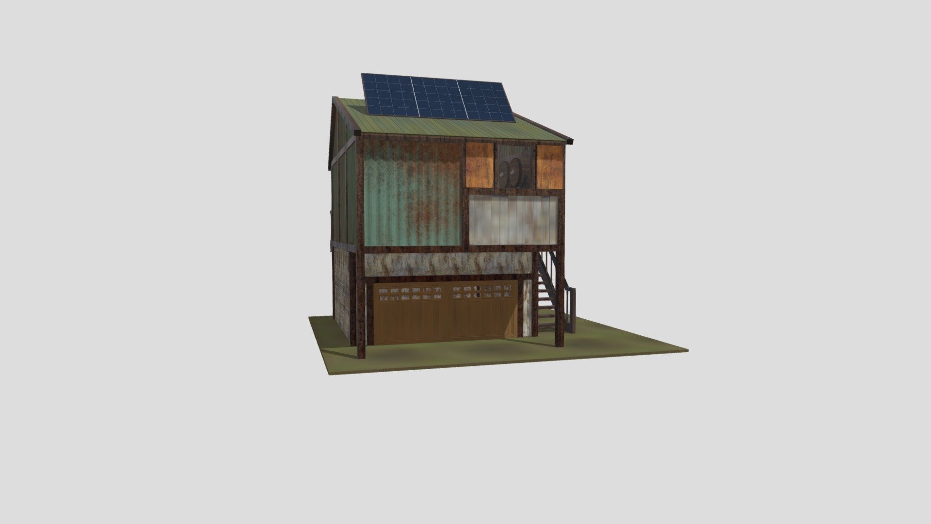 Post-apocalyptic shack shop - Download Free 3D model by A9908244 ...