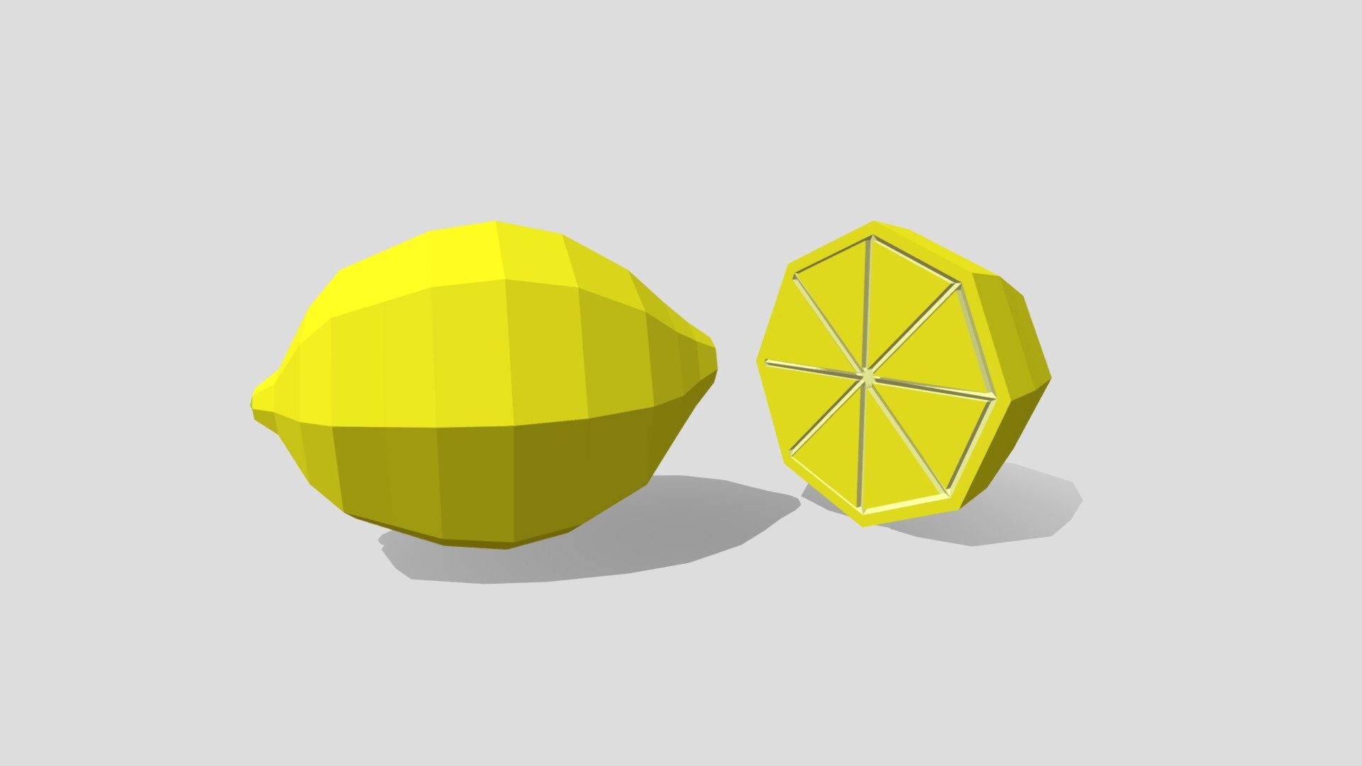 Low Poly Cartoon Lemon - Buy Royalty Free 3D model by chroma3d ...