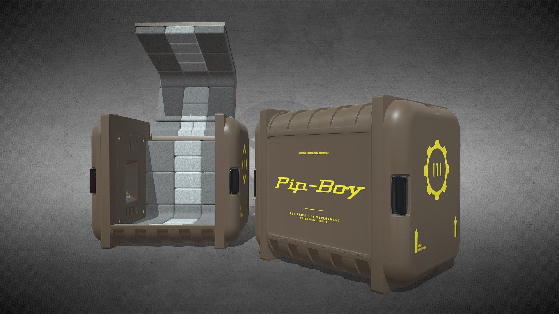 Fallout4 Pip-Boy Case - Buy Royalty Free 3D model by COSEDIMARCO ...