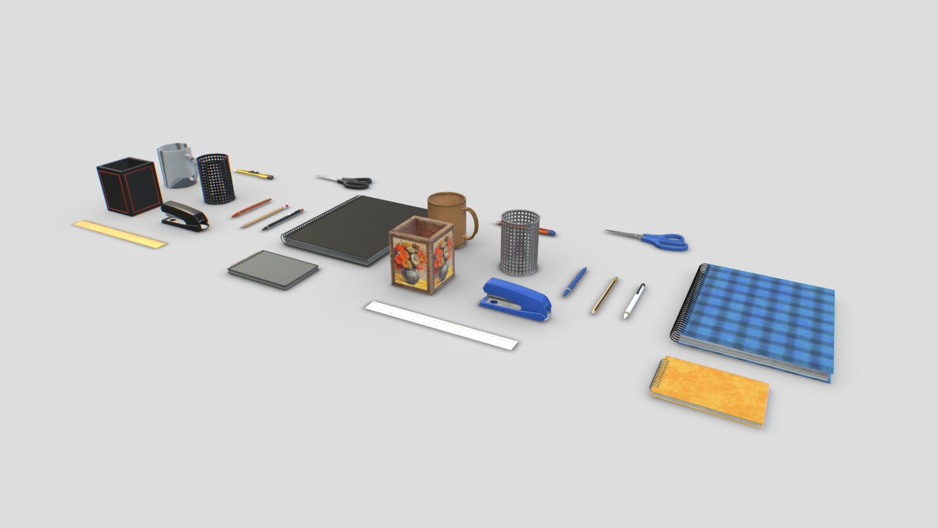Office Props Pack 1 - Buy Royalty Free 3D model by 32cm [bb3a271 ...