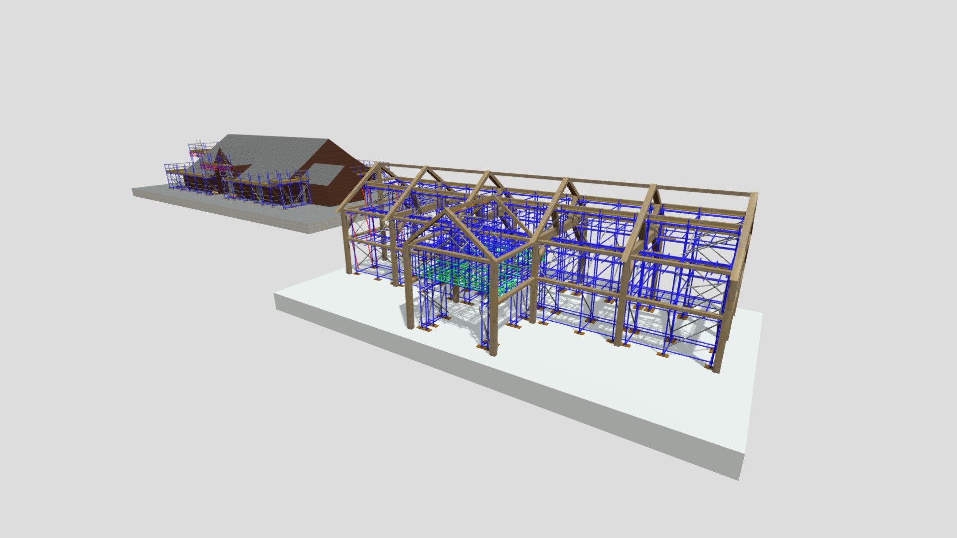 5666-08- Combined Barn Models - 3D model by RossRDG [bb3a945] - Sketchfab