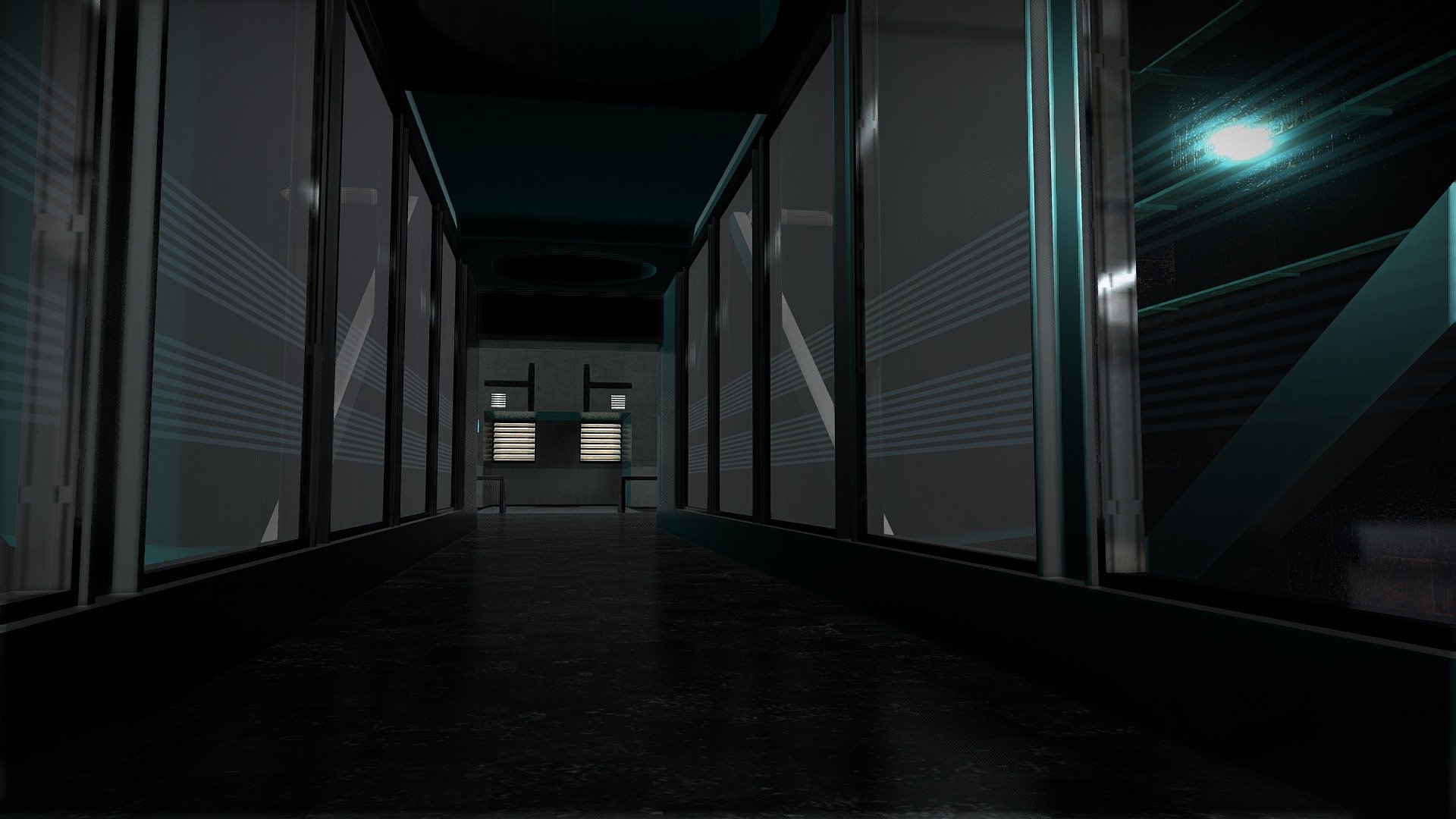 Test Chamber Escape 02-Aperture parking lot - Download Free 3D model by ...