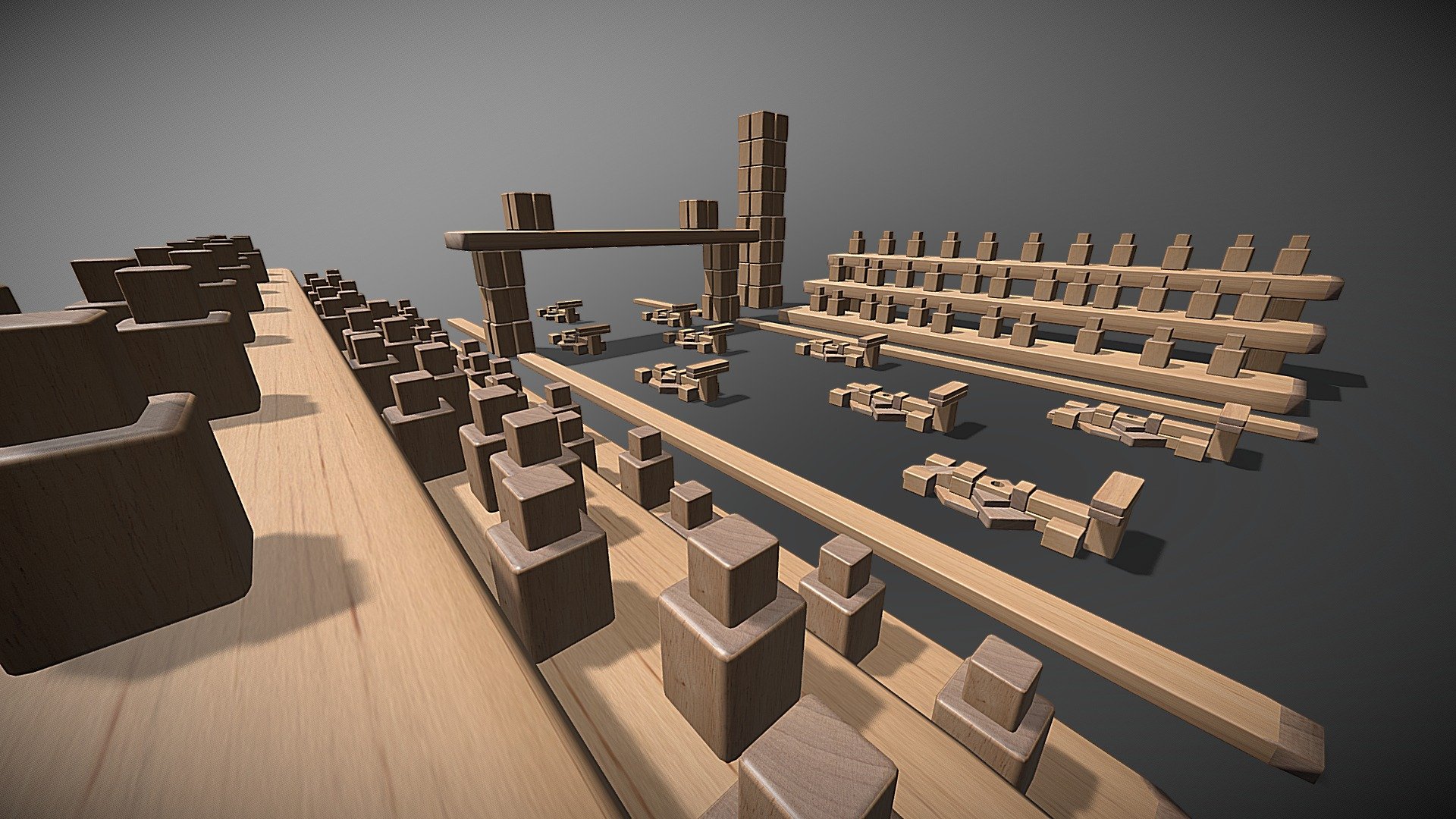 Unit Blocks Racetrack - 3D model by jakebarrett [bb3e99f] - Sketchfab