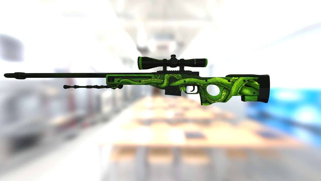 AWP Tendrils of terror - 3D model by bastaz [bb40501] - Sketchfab