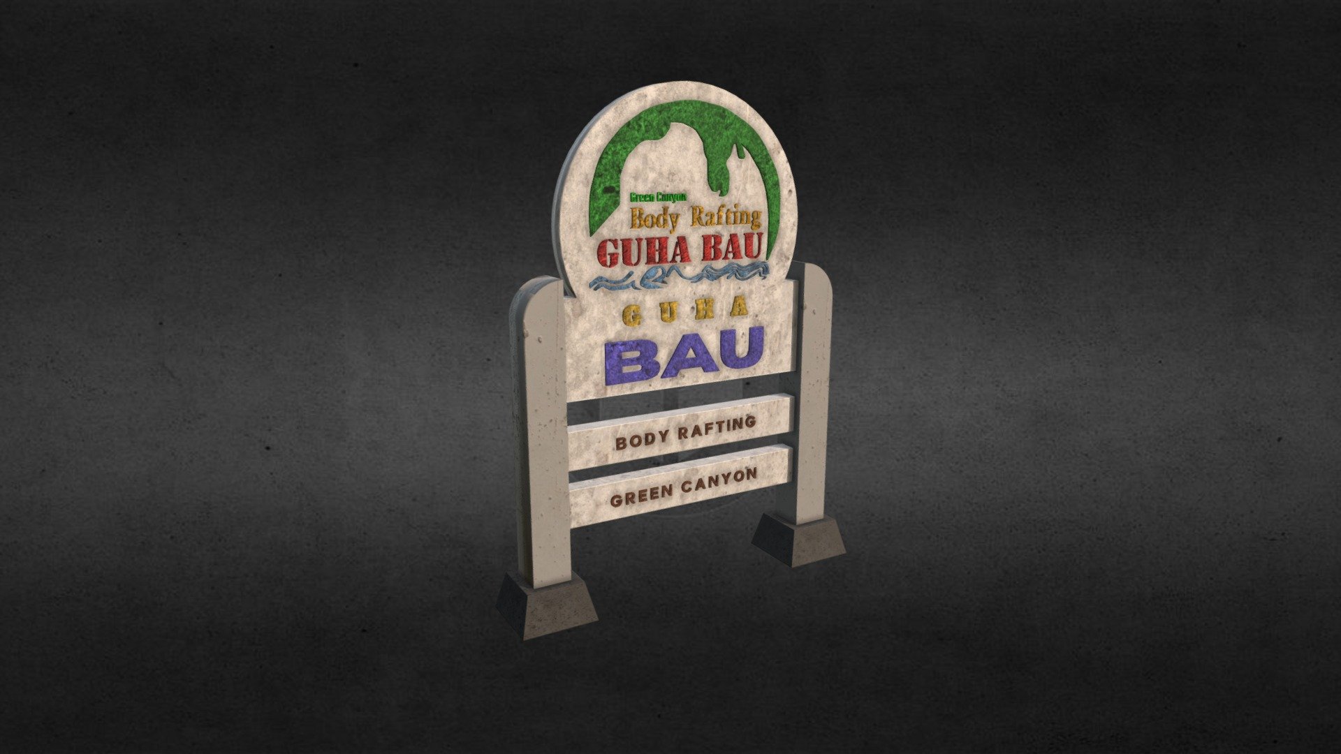 Start Point Sign - 3D model by KenVeel [bb40c83] - Sketchfab
