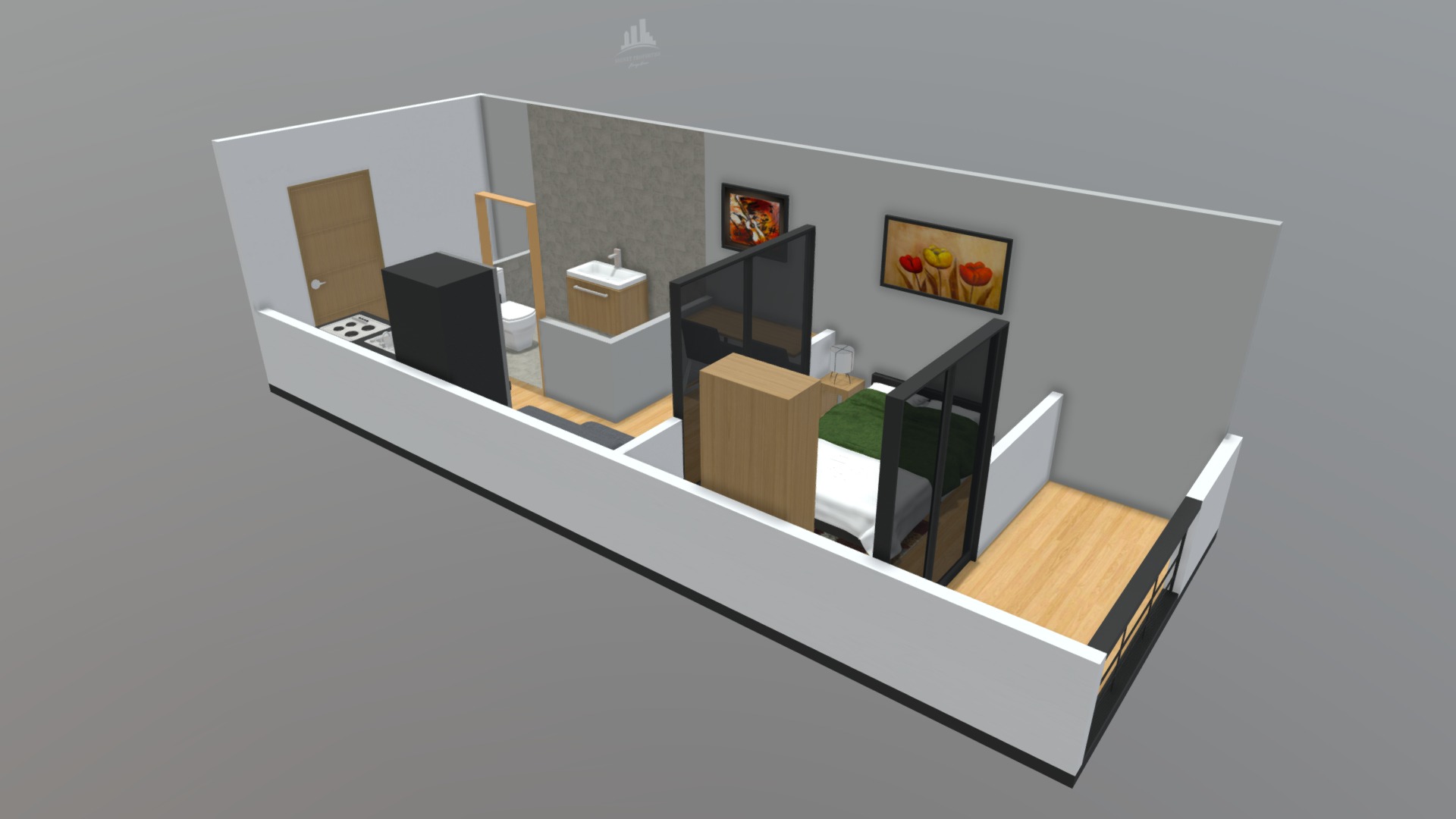 DMCI- Satori Residences 1 BR A Inner - 3D model by signetproperties ...