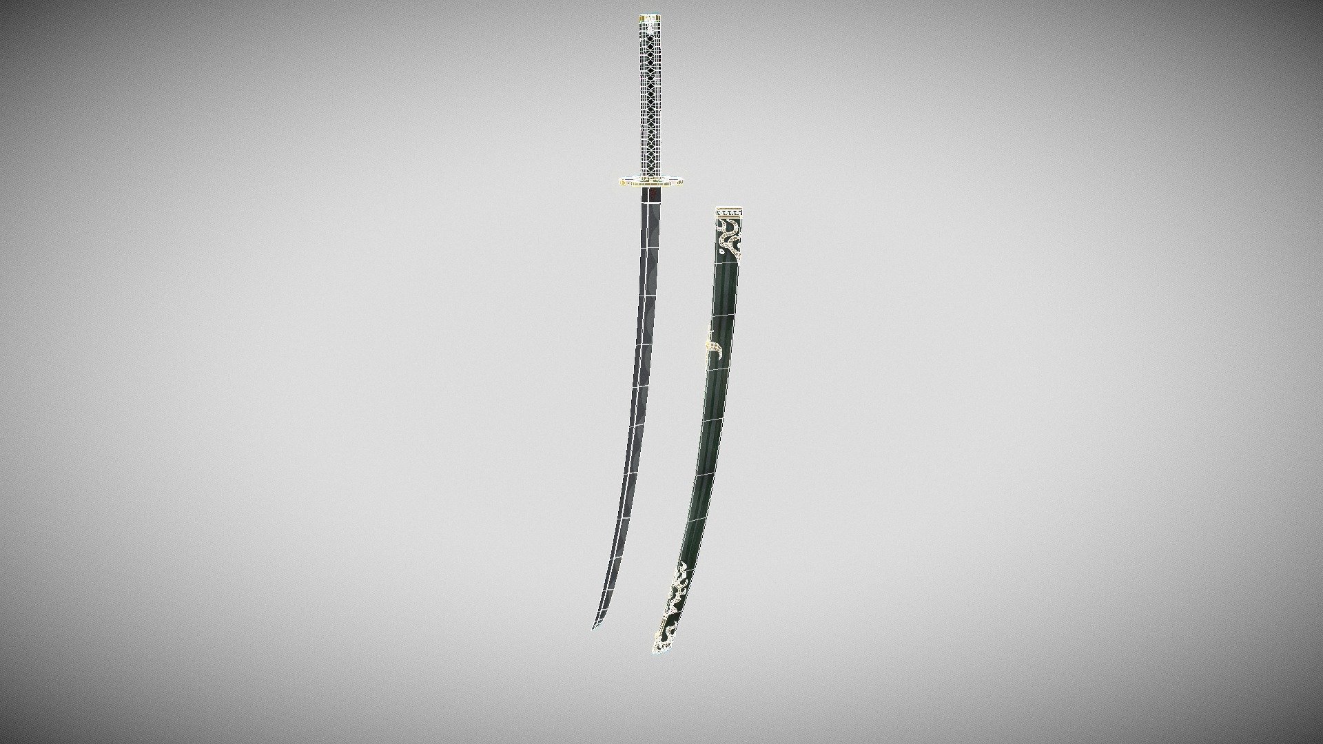 Katana and Sheath - 3D model by JVL 3D (@jvl3d) [bb45903] - Sketchfab